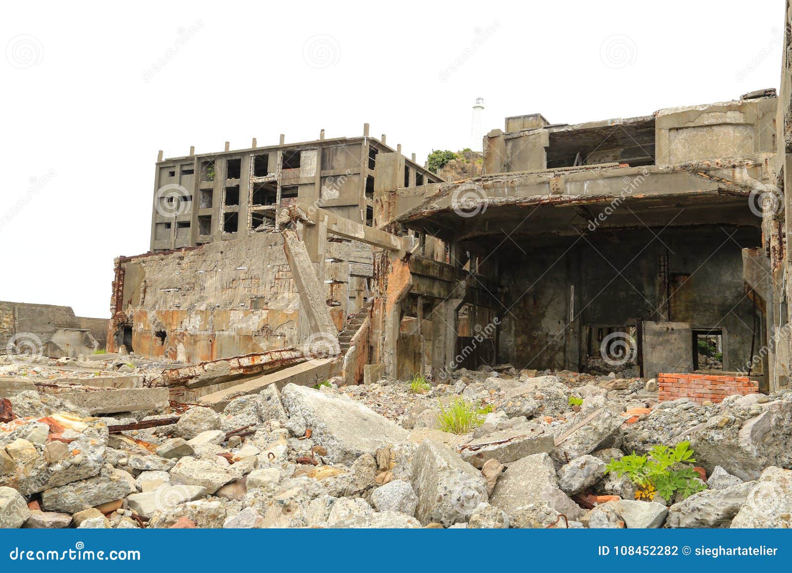 Ruinas De La Isla De Hashima Foto de archivo - Imagen de roca ...