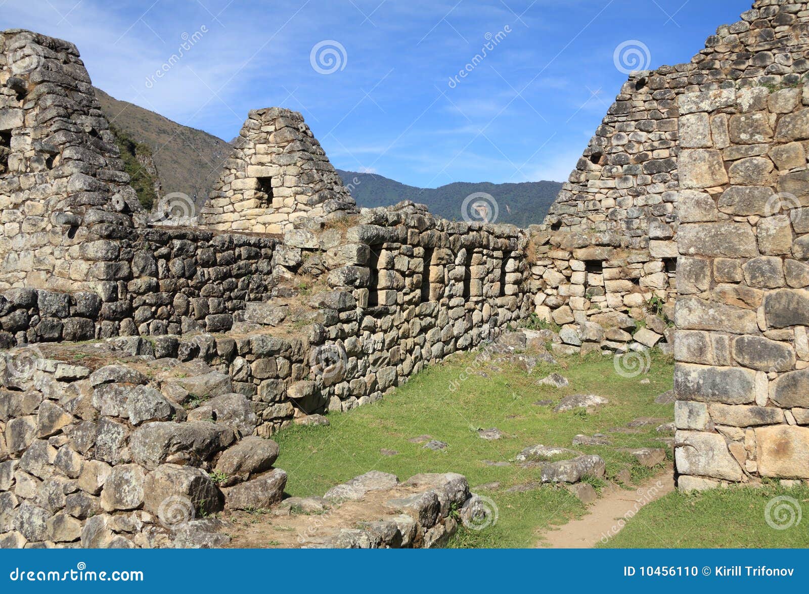 Ruinas de Machu Picchu foto de archivo. Imagen de historia - 10456110