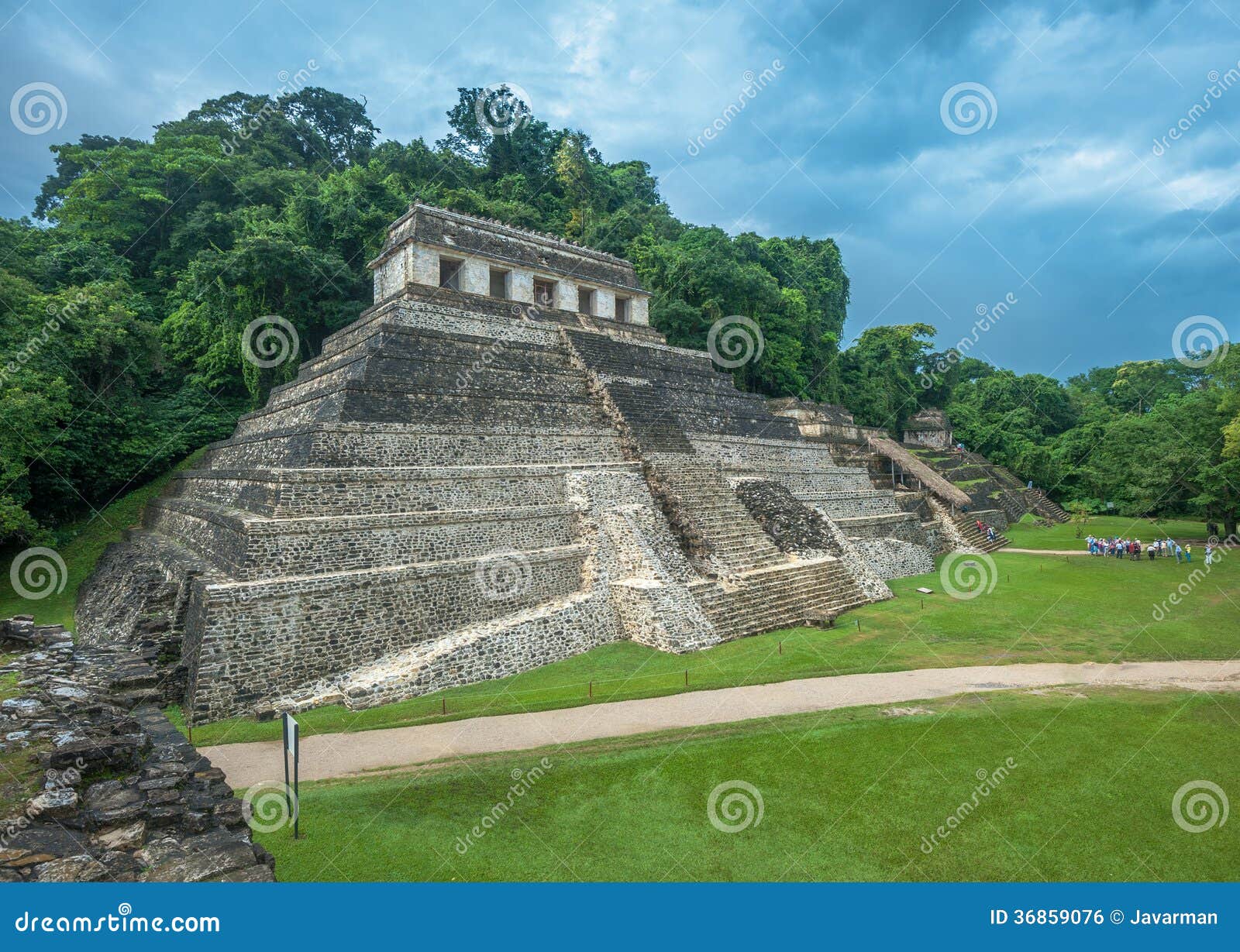 Ruinas de Palenque, México foto de archivo. Imagen de mexicano - 36859076