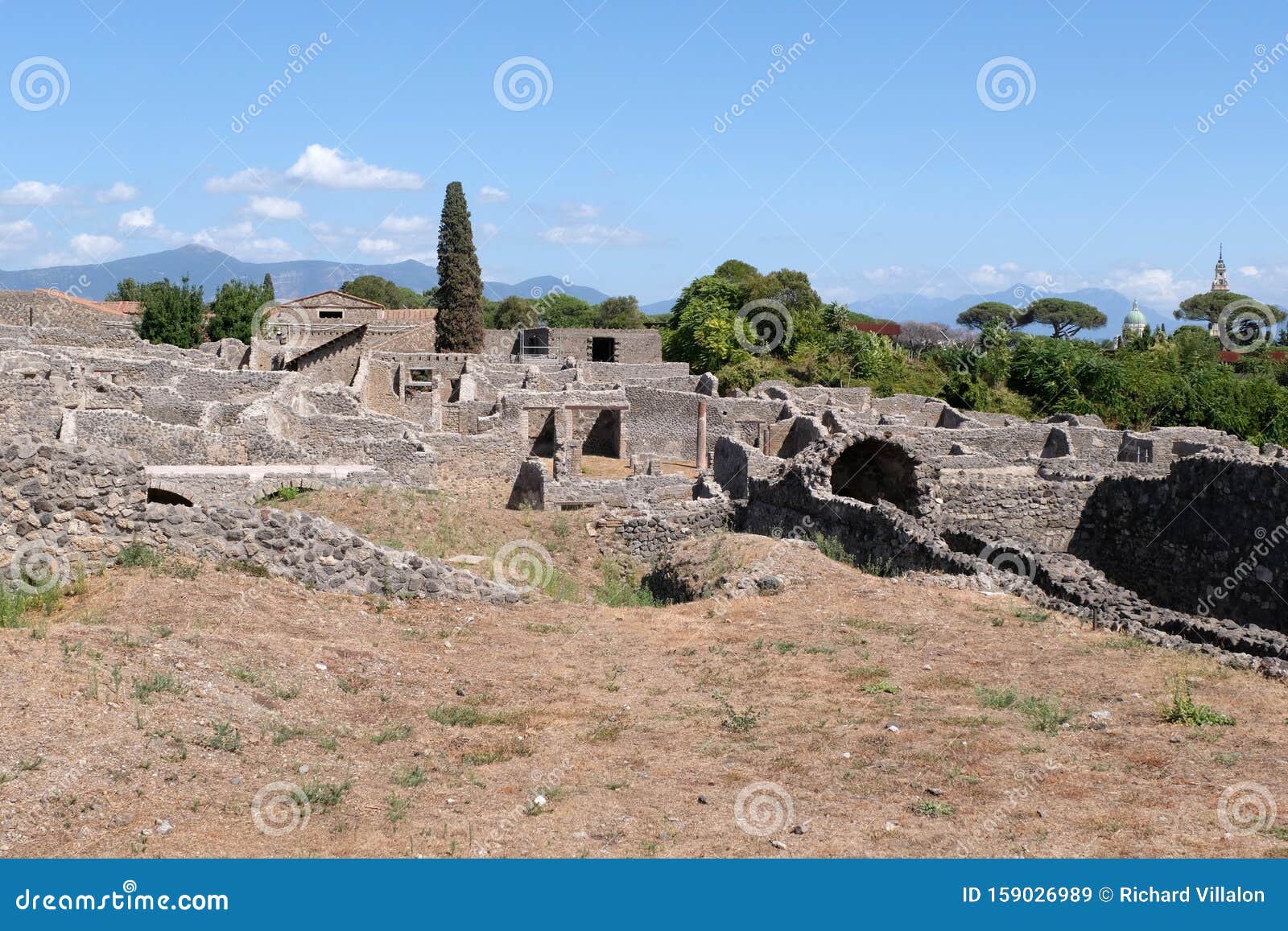Ruinas De Pompeya En Italia Imagen de archivo - Imagen de nadie, italia ...