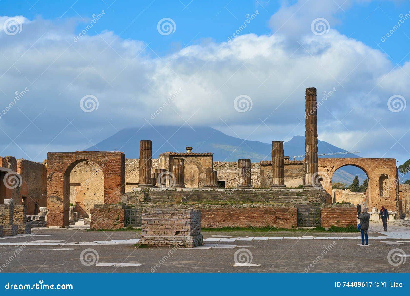 Ruinas de Pompeya, Italia fotografía editorial. Imagen de roma - 74409617