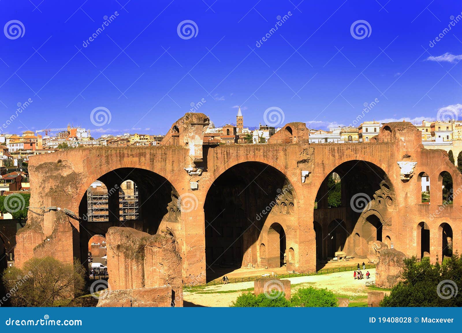 Ruinas de Roma antigua foto de archivo. Imagen de columnata - 19408028