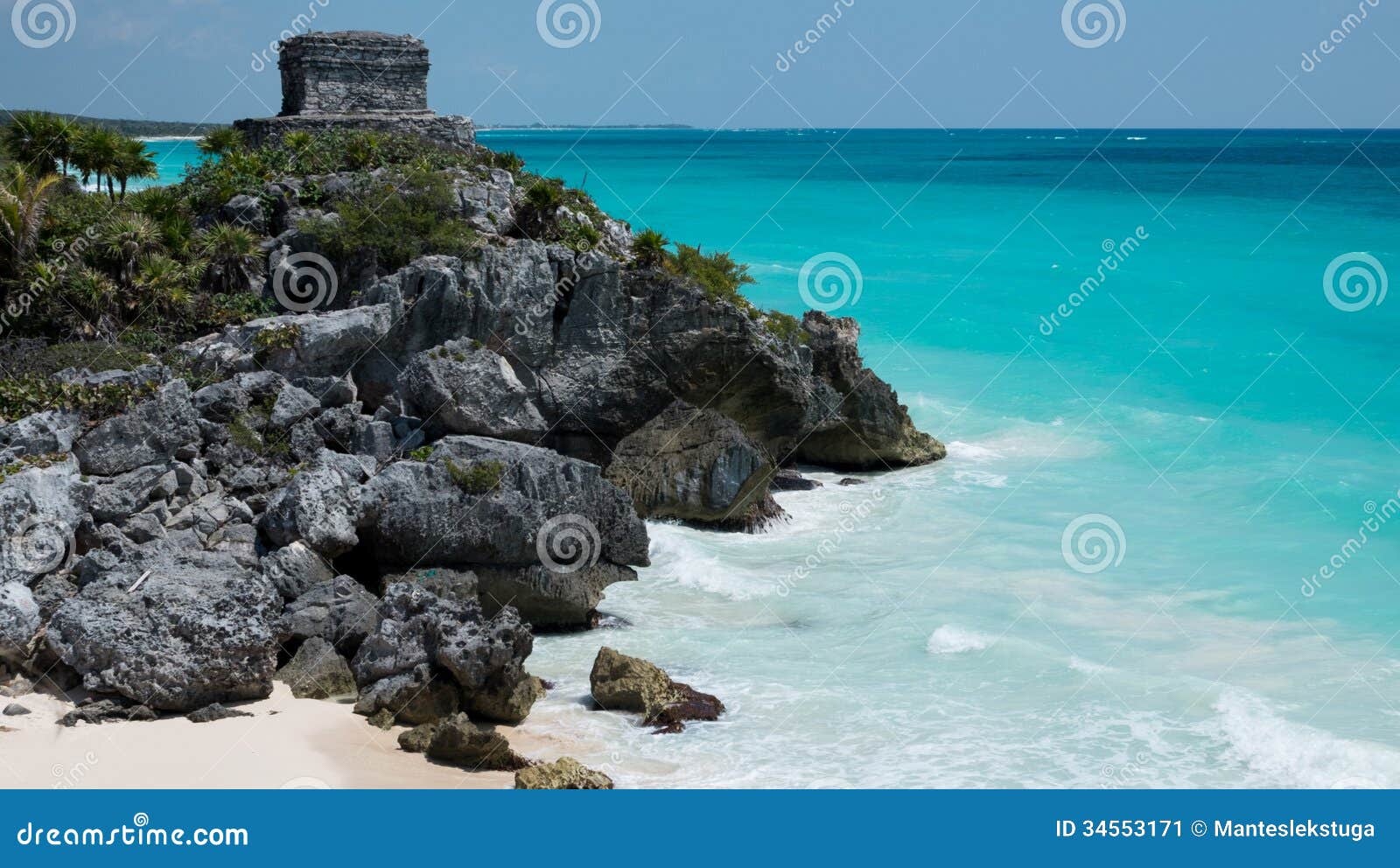 Ruinas de Tulum imagen de archivo. Imagen de antiguo - 34553171