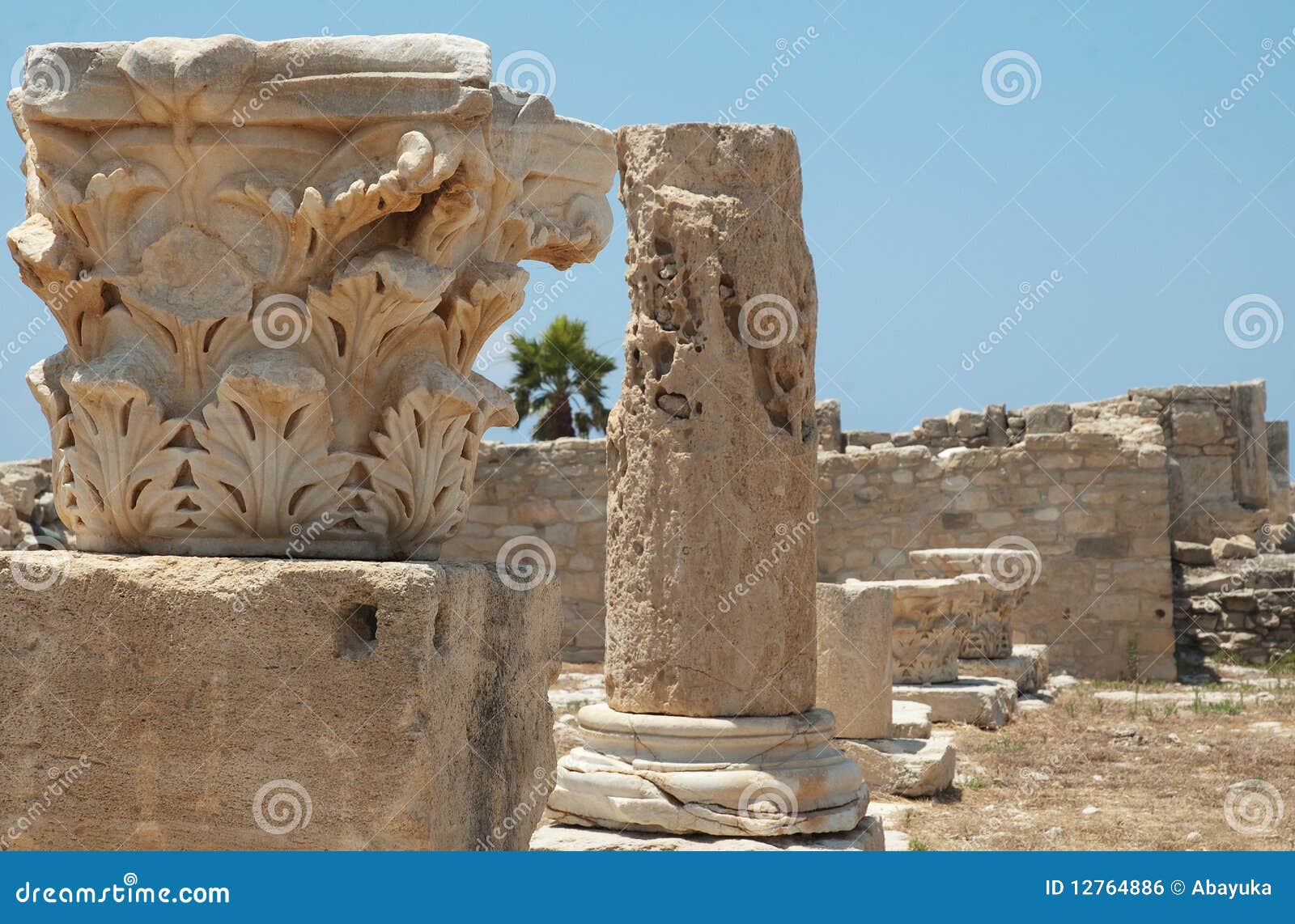 Ruinas del curio, Chipre foto de archivo. Imagen de lugar - 12764886