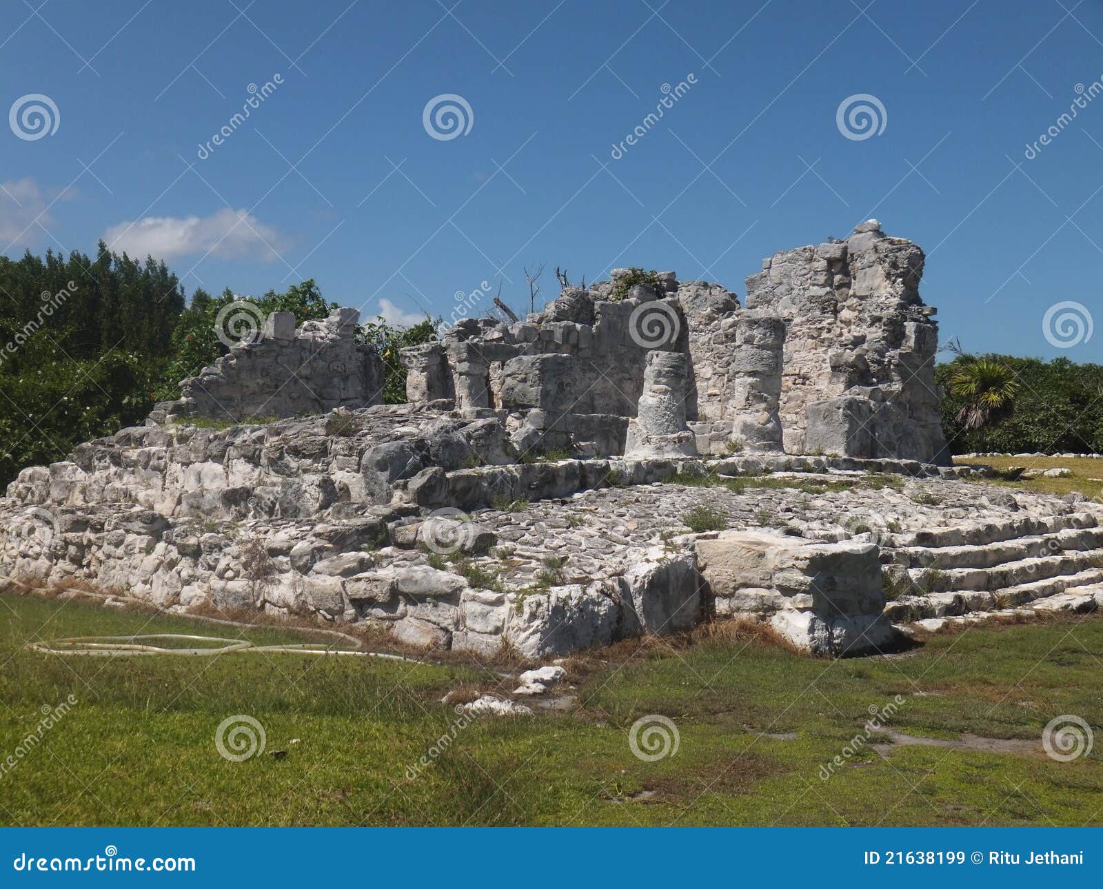 Ruinas Del EL Rey En México Imagen de archivo - Imagen de templo ...