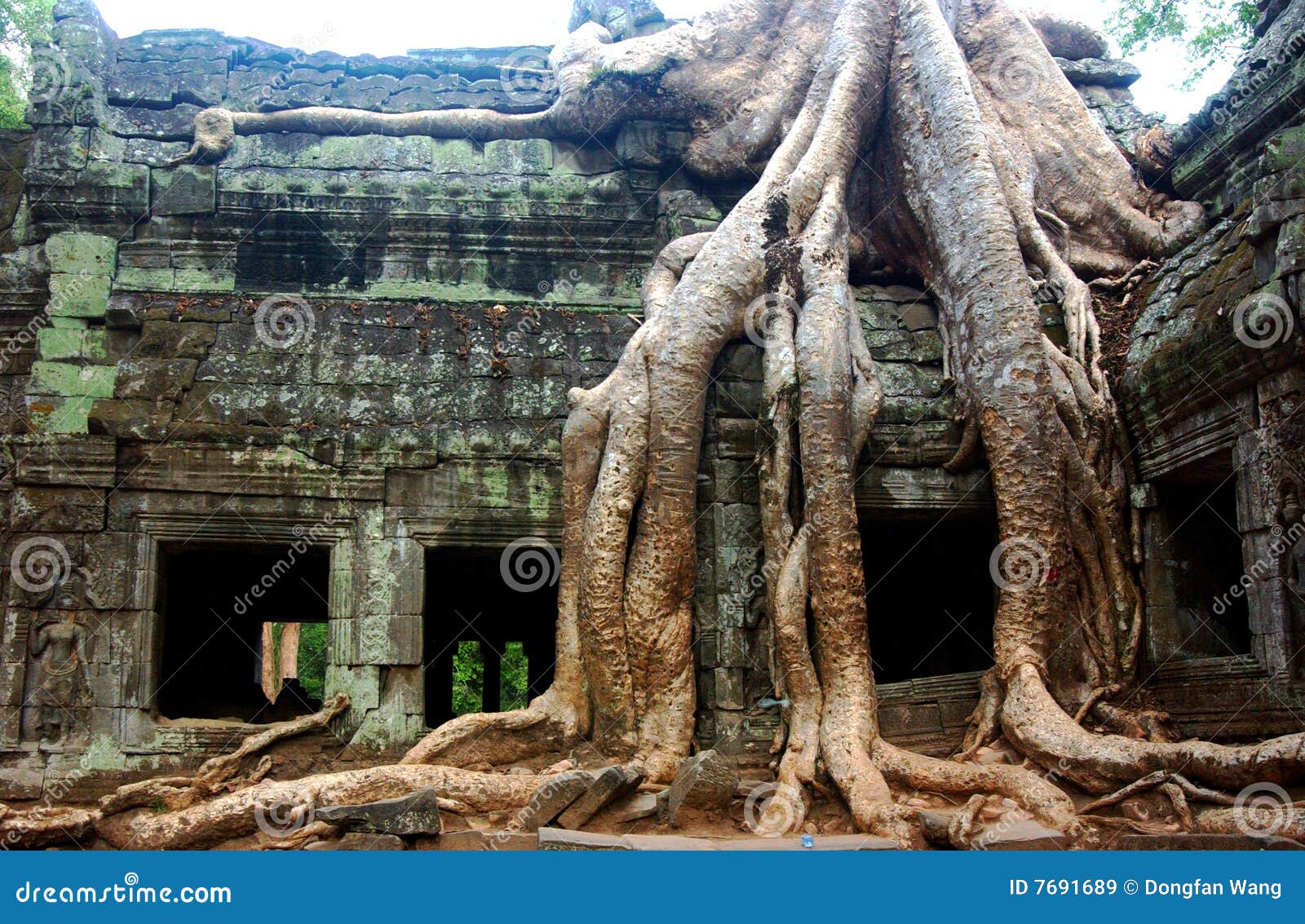 Ruinas Del Templo, Wat De Angkor, Camboya Imagen de archivo - Imagen de ...