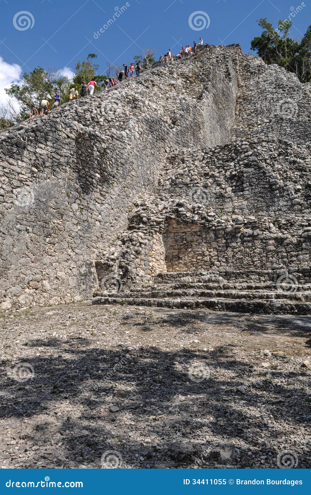 Ruinas mayas de Coba imagen editorial. Imagen de maya - 34411055