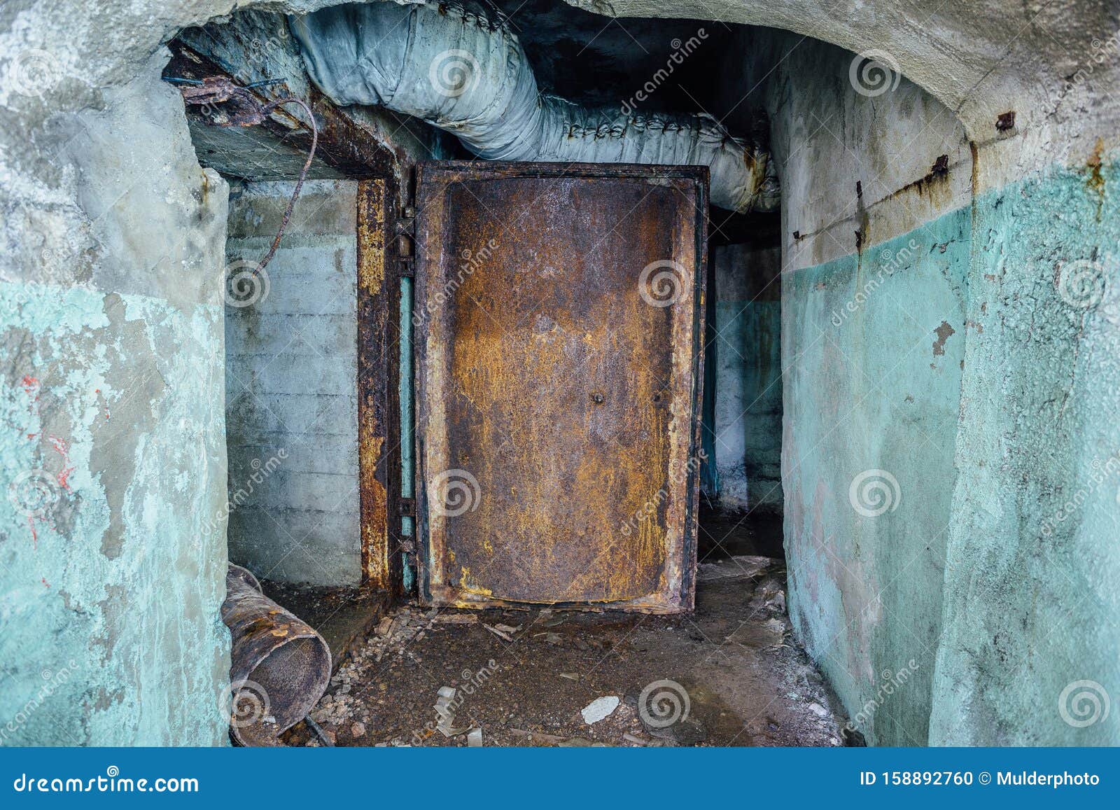 Ruined Abandoned Soviet Bunker, Echo of Cold War Stock Photo - Image of ...