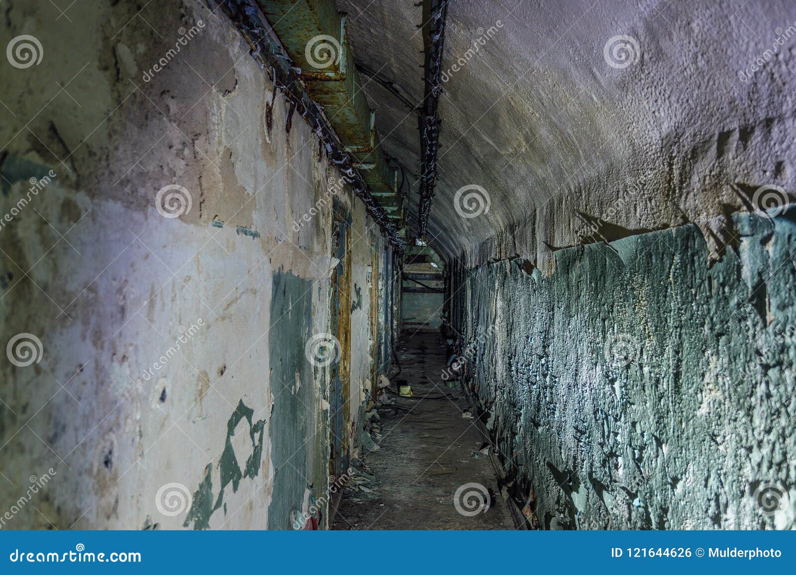 Ruined Abandoned Soviet Bunker, Echo Of Cold War Stock Photography ...