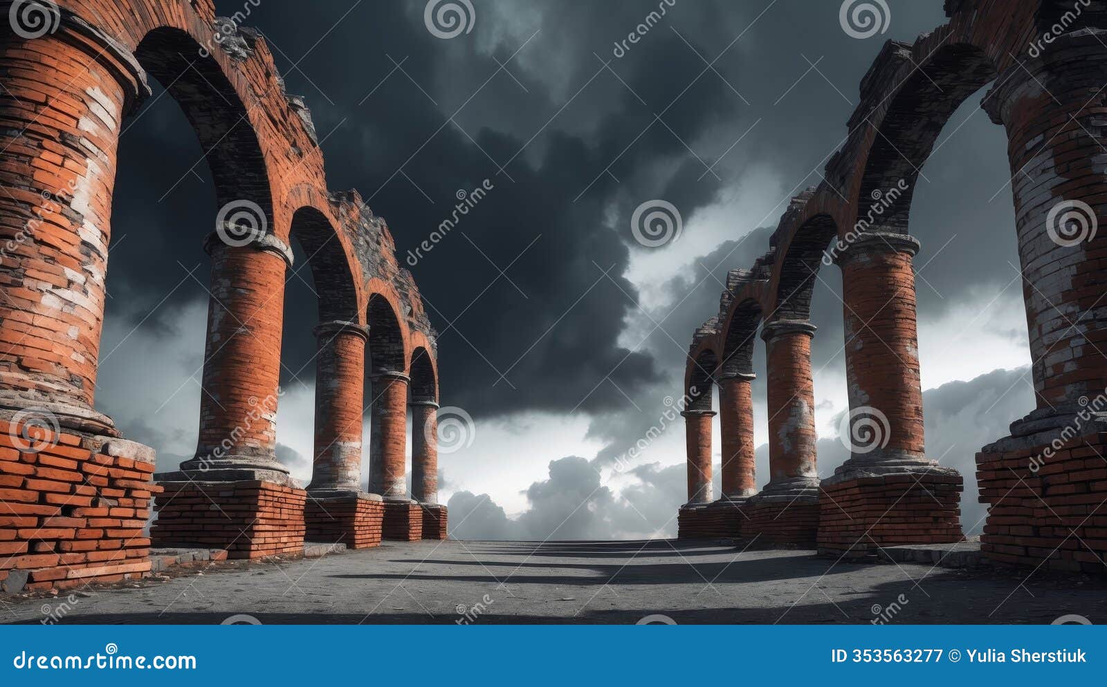 Brick Pillars 01 Royalty-Free Stock Image | CartoonDealer.com #36269518