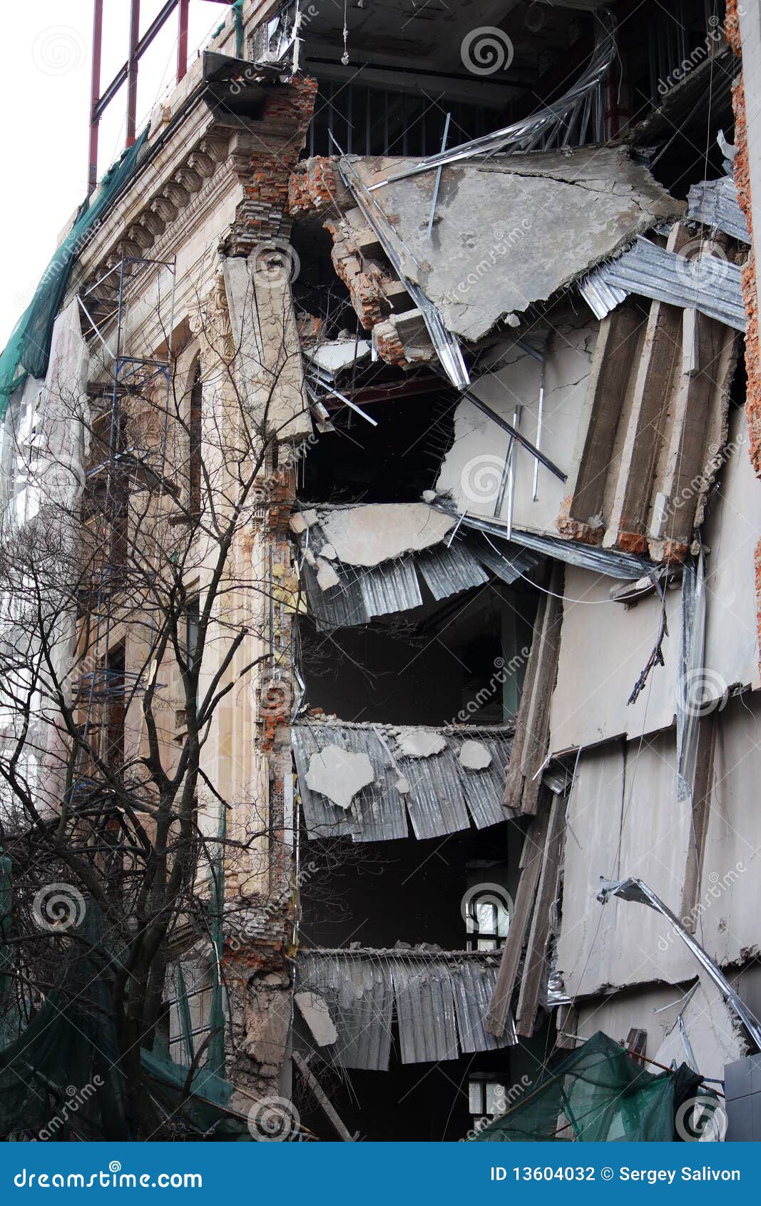 Ruined building stock photo. Image of built, urgency - 13604032