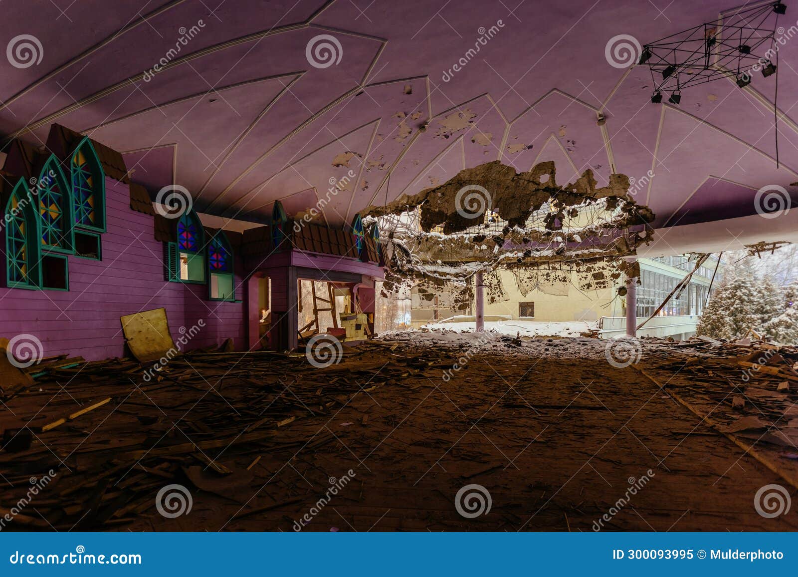 Ruined Building. Consequences of Disaster, War or Demolition Stock ... Ruined Building. Consequences of Disaster, War or Demolition Stock ...