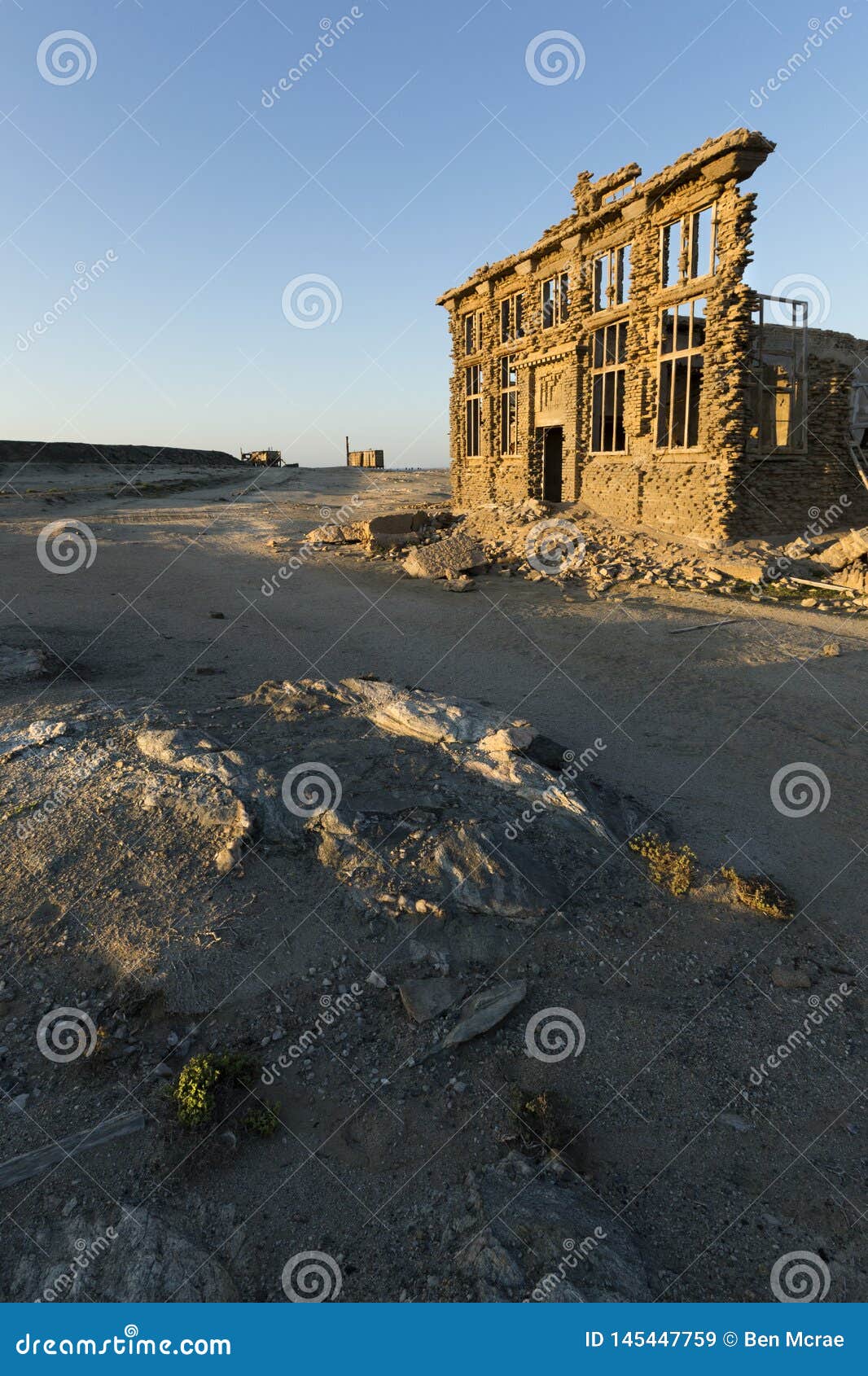 A Ruined Building in Namibia. Stock Image - Image of kunene, karas ...