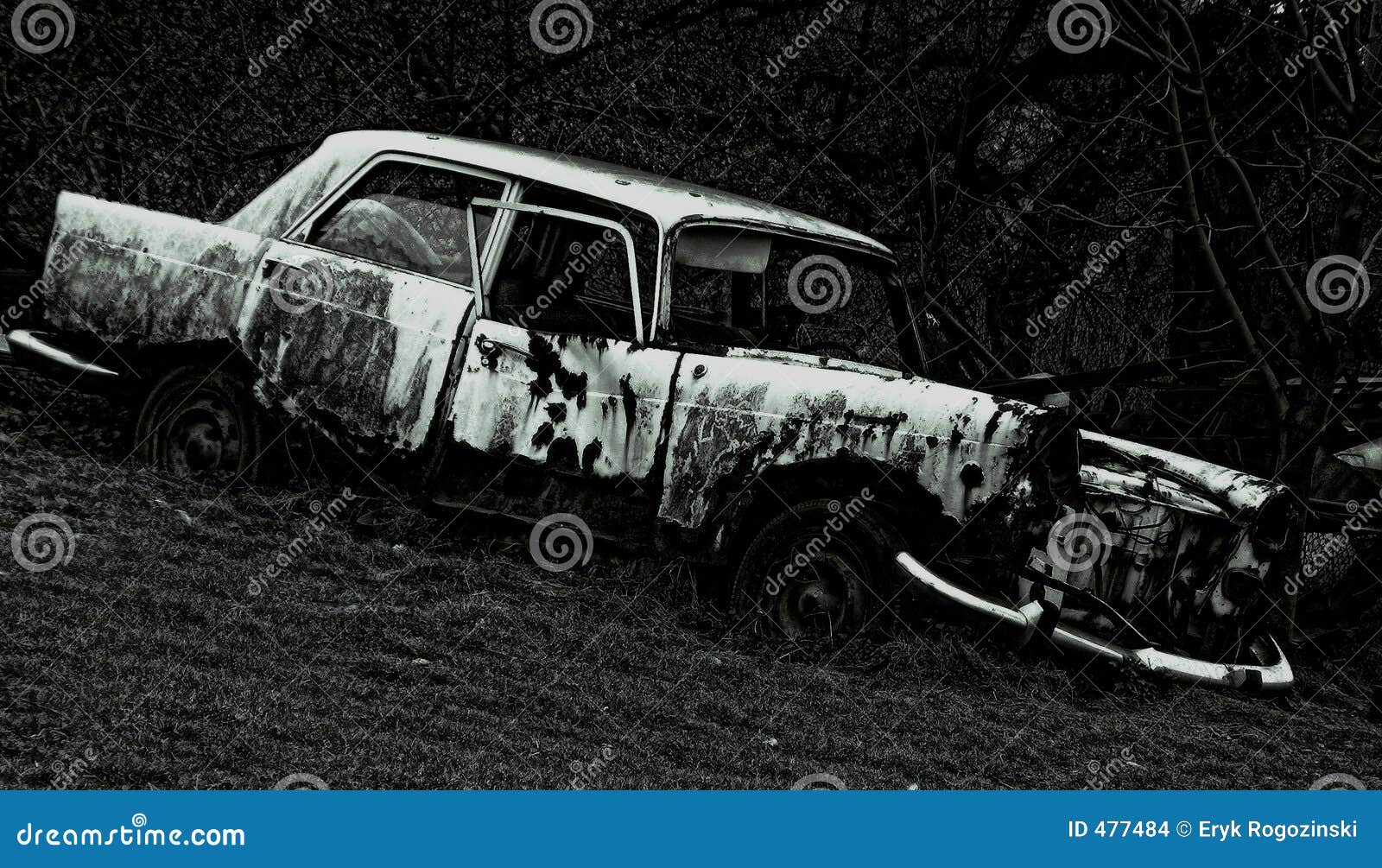 Ruined car stock photo. Image of automobile, destroyed - 477484