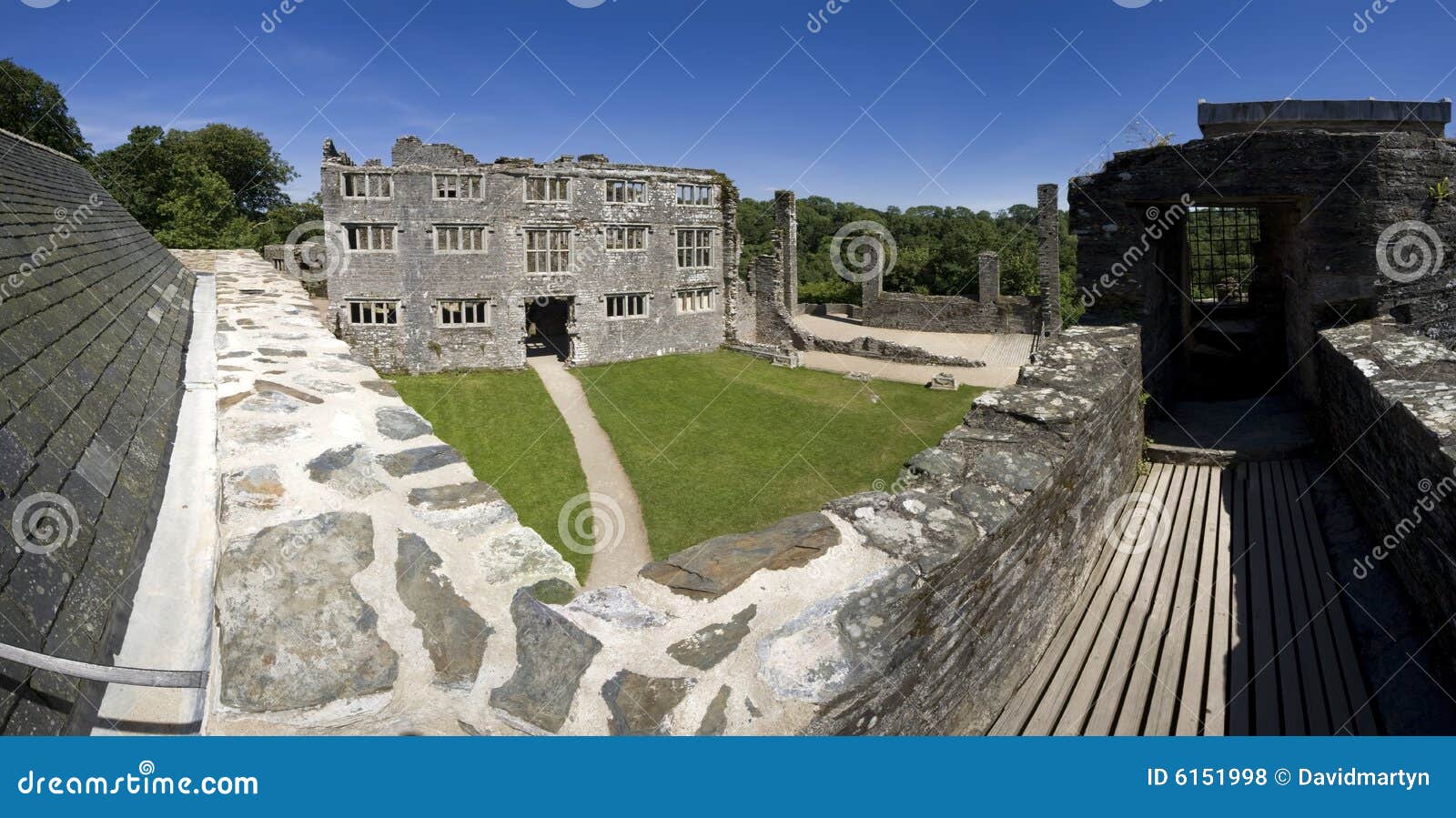 Ruined castle stock photo. Image of great, devon, deserted - 6151998
