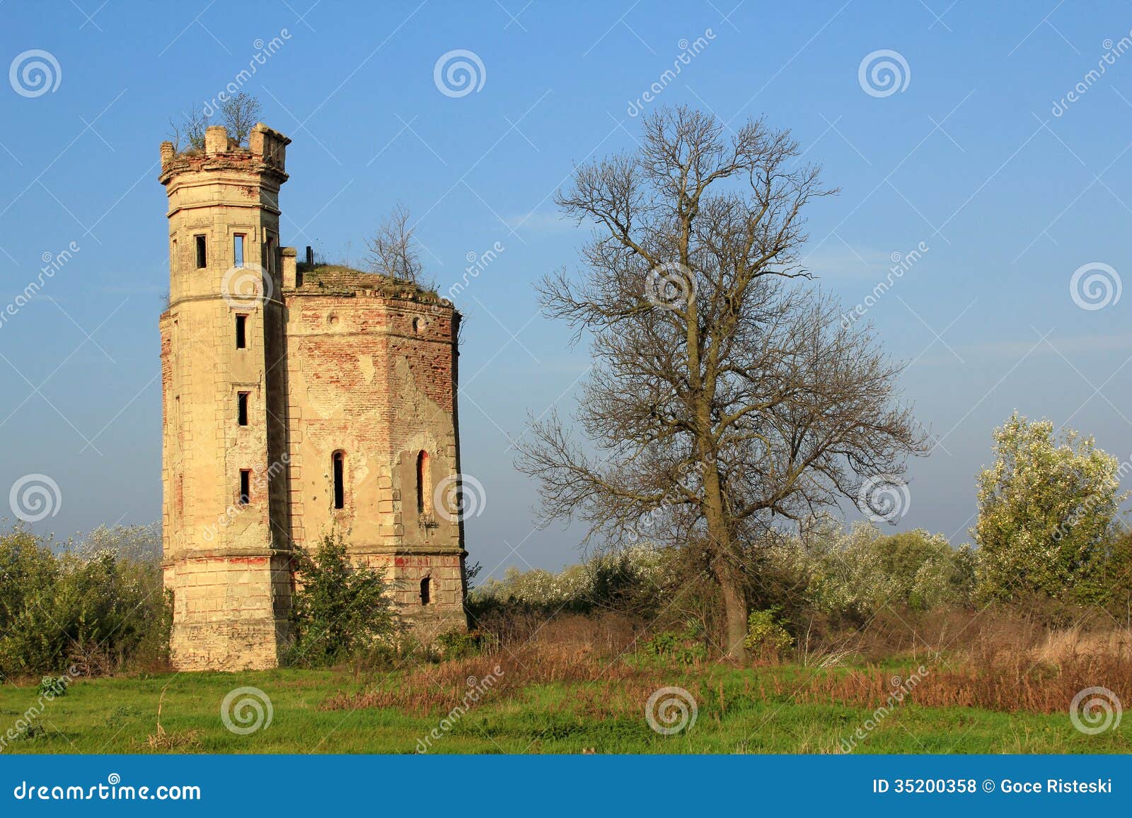Ruined Castle Eastern Europe Stock Photo - Image of european, travel ...