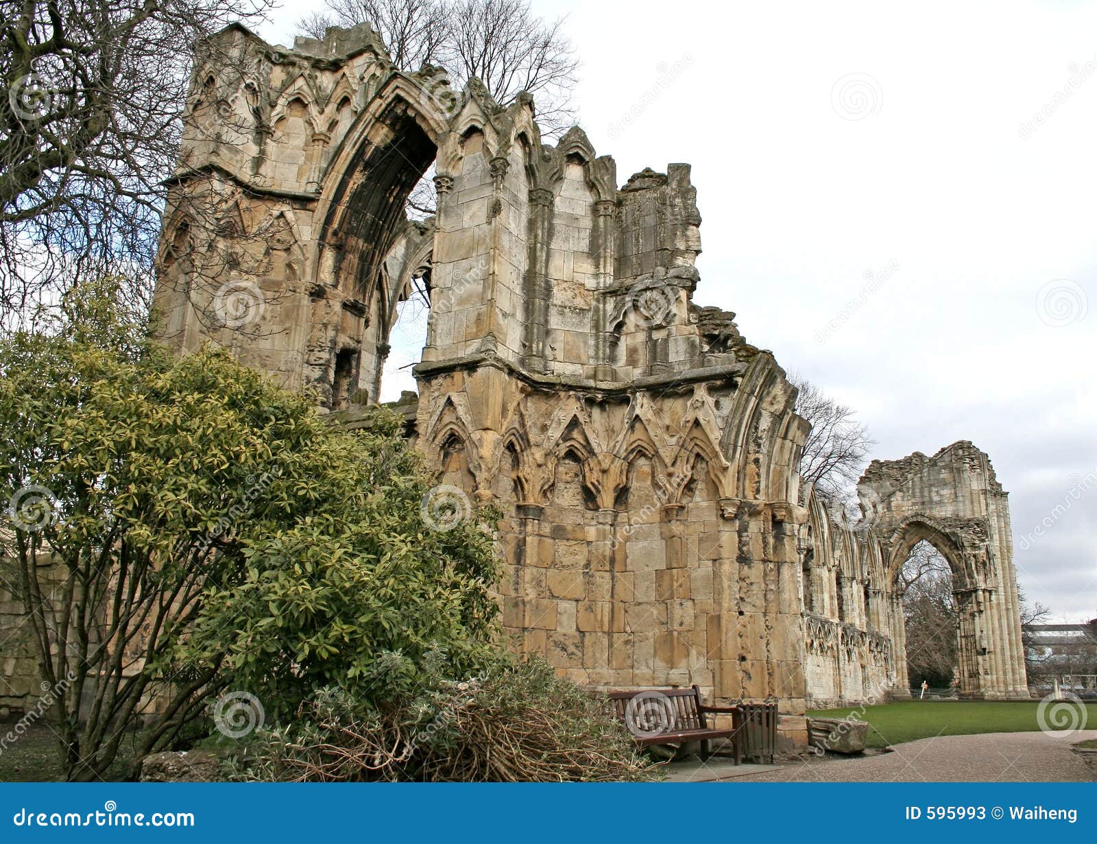 Ruined Church stock image. Image of chair, remains, brick - 595993