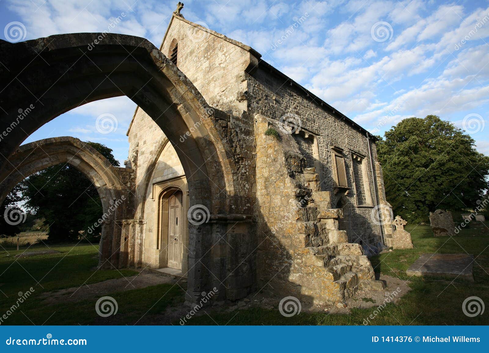 Ruined Church in England stock photo. Image of england - 1414376