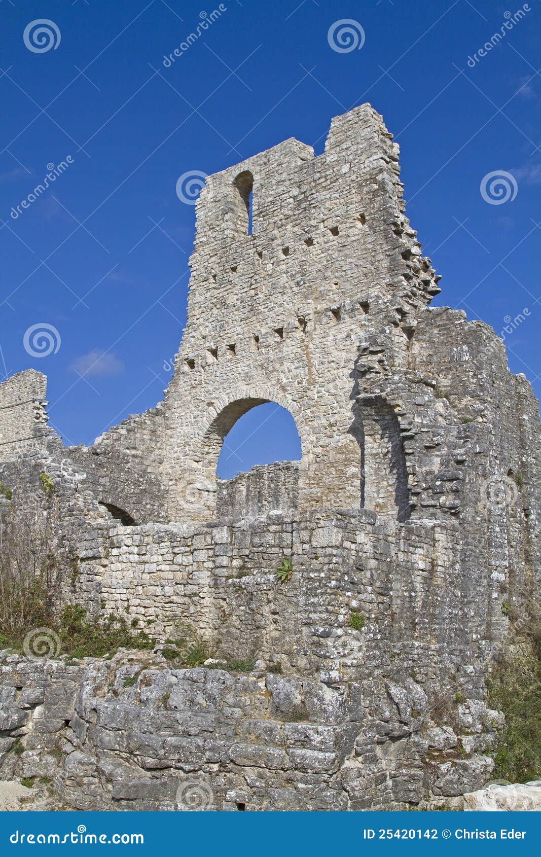 Ruined city Dvigrad stock photo. Image of dvigrad, medieval - 25420142