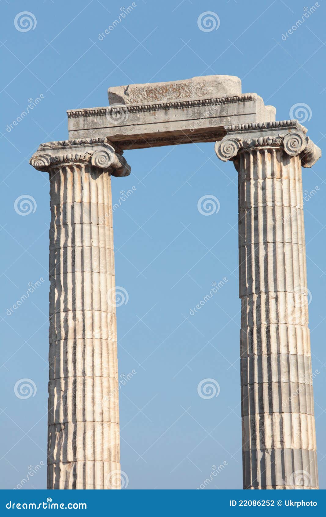 Ruined Columns Of The Ancient Amphitheatre Royalty-Free Stock Photo ...