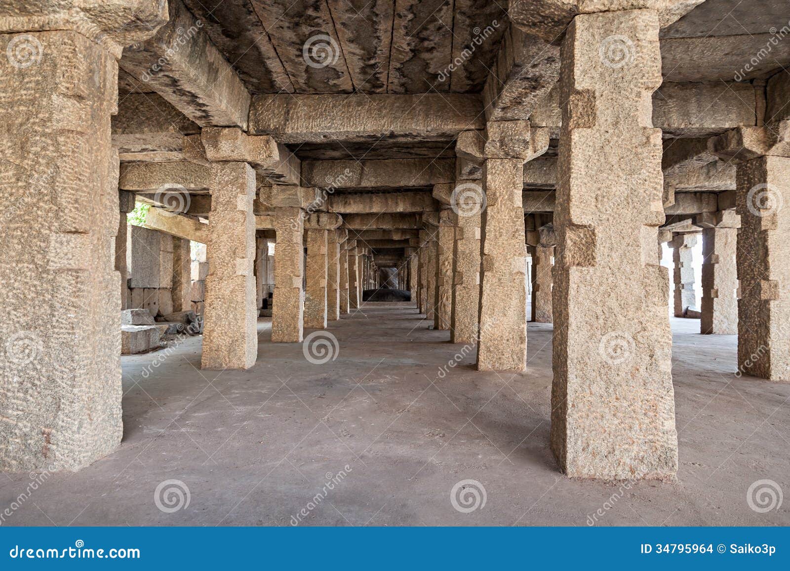 Ruined columns stock photo. Image of indian, civilization - 34795964