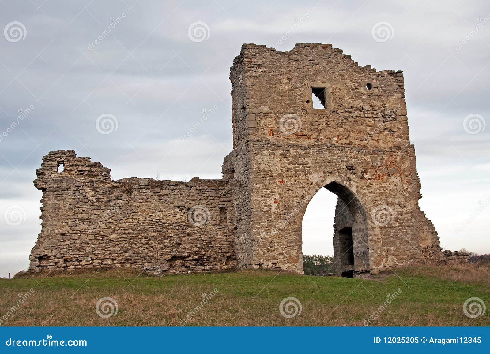Ruined Gates of Cossack Castle Stock Image - Image of door, medieval ...