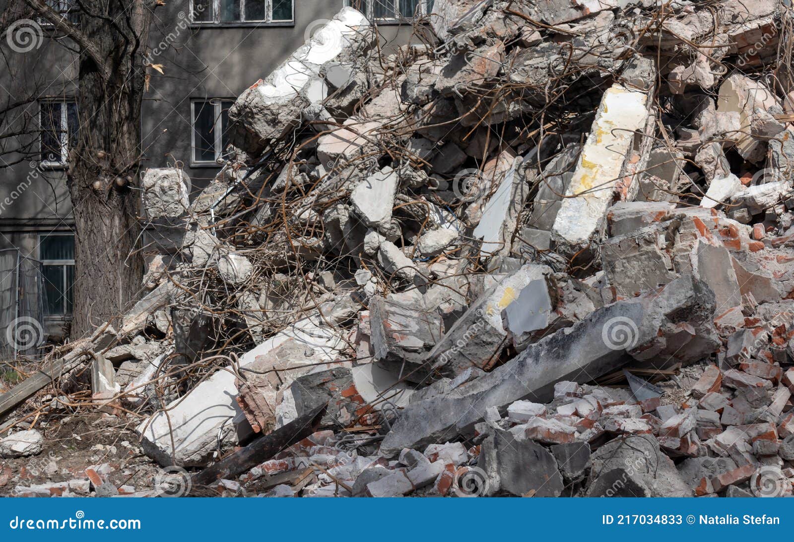 Ruined Ruined House, Building Remains, Wreckage Stock Image - Image of ...
