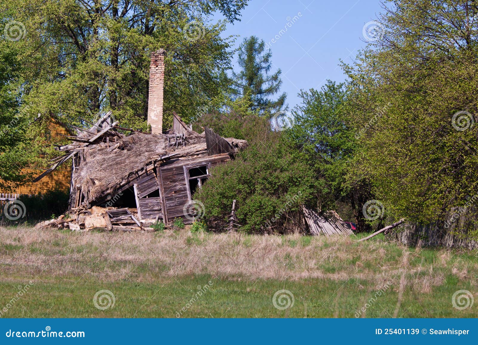 Ruined hut stock image. Image of poland, architecture - 25401139