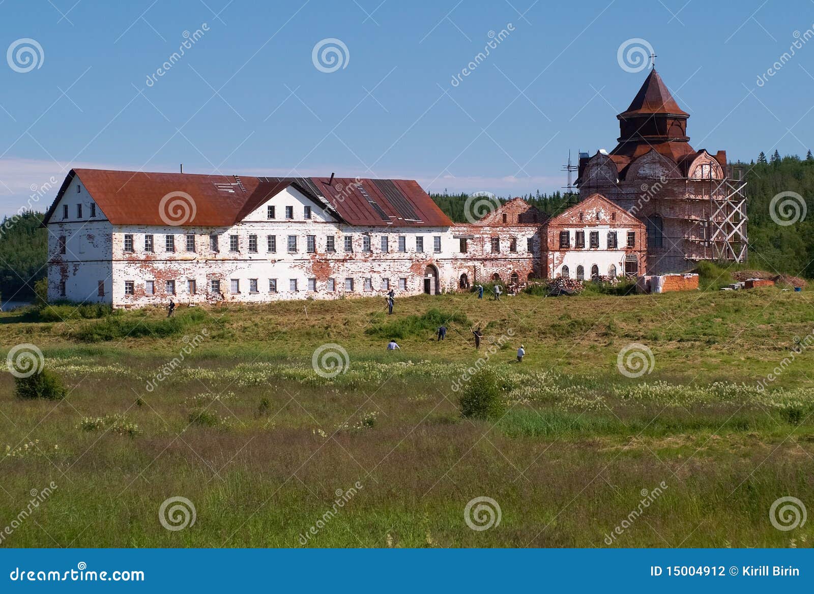 Ruined monastery stock photo. Image of outdoors, greenery - 15004912