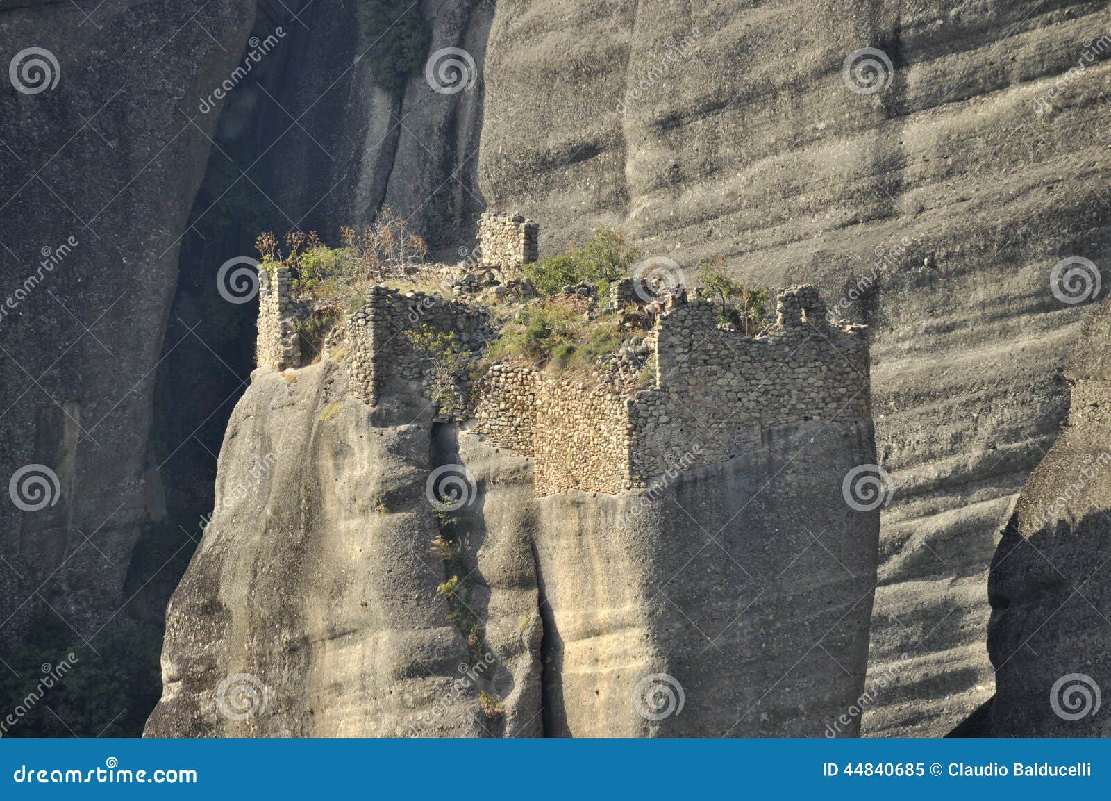 Ruined Monastery at Meteora. Stock Image - Image of orthodox, landscape ...