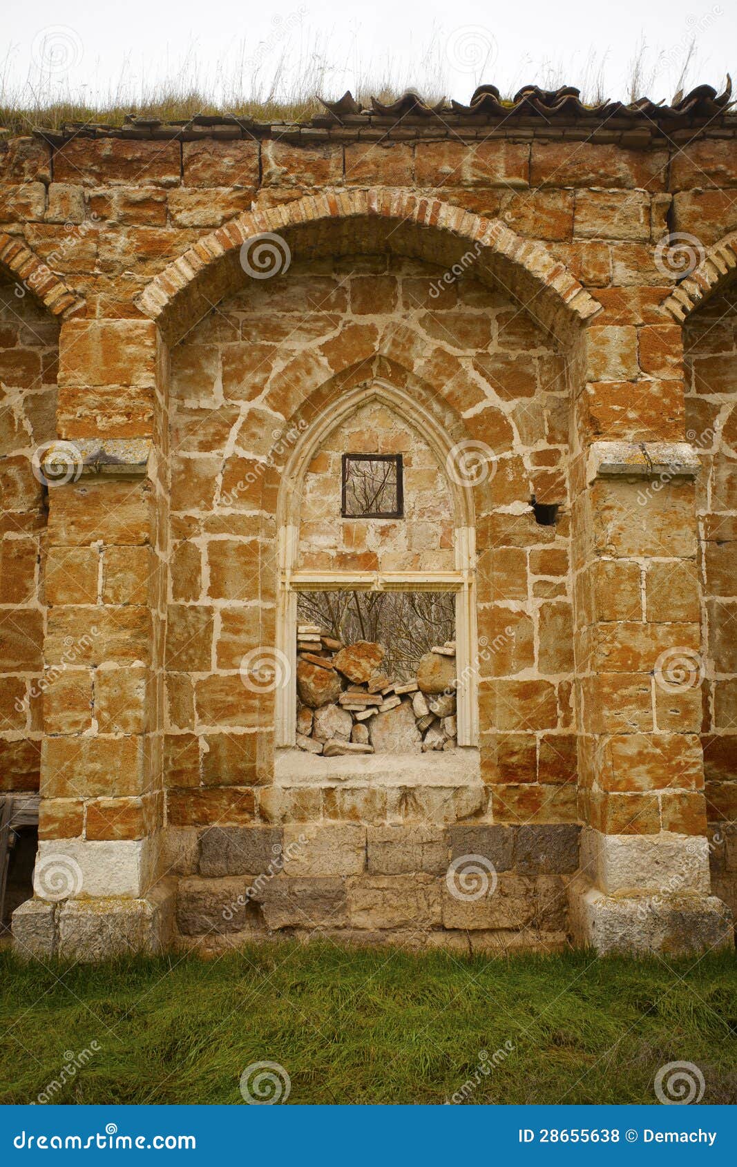Ruined Monastery Window stock photo. Image of built, chapel - 28655638