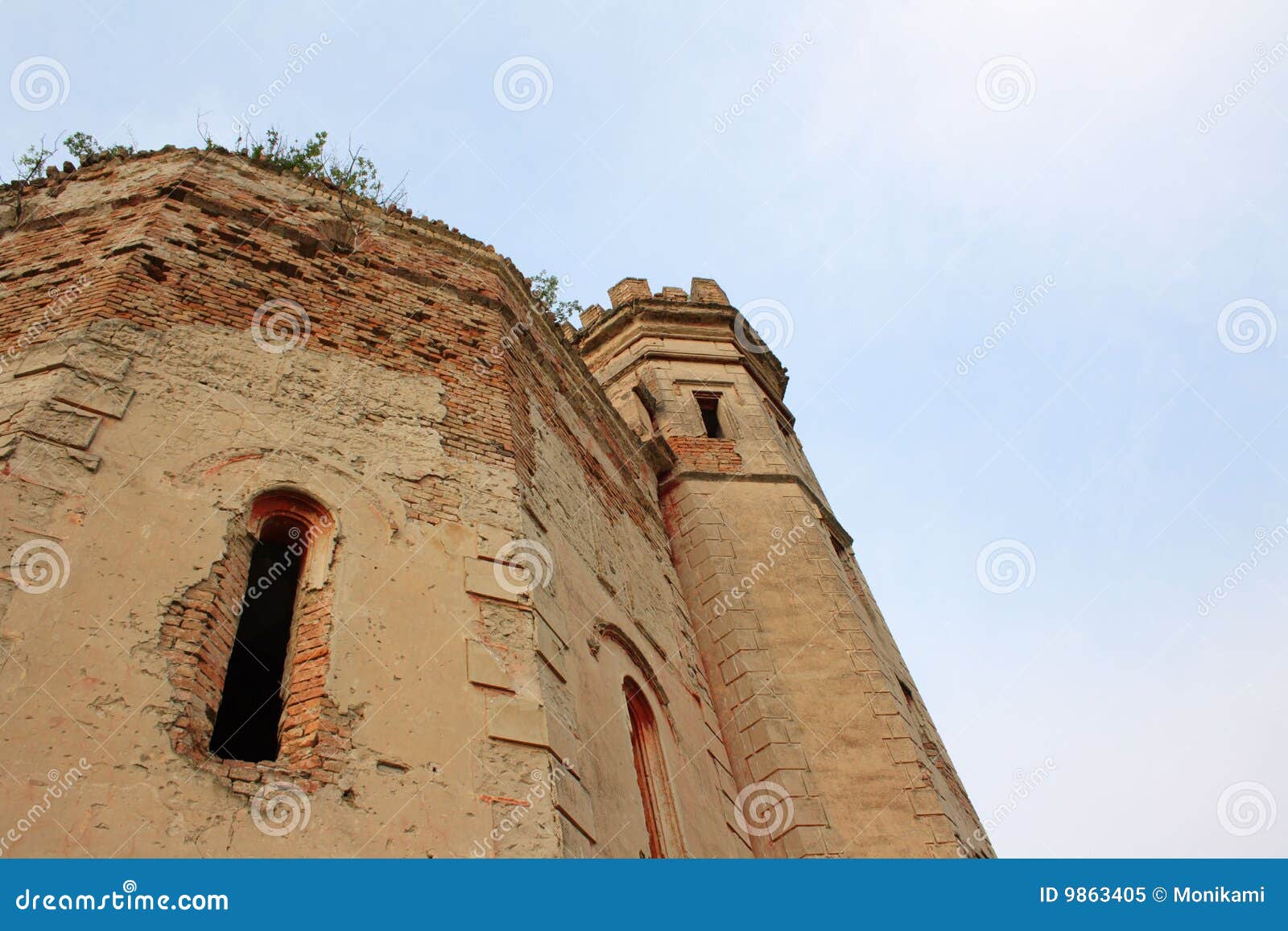 Ruined Old Castle Walls in Serbia Stock Image - Image of summer, nature ...