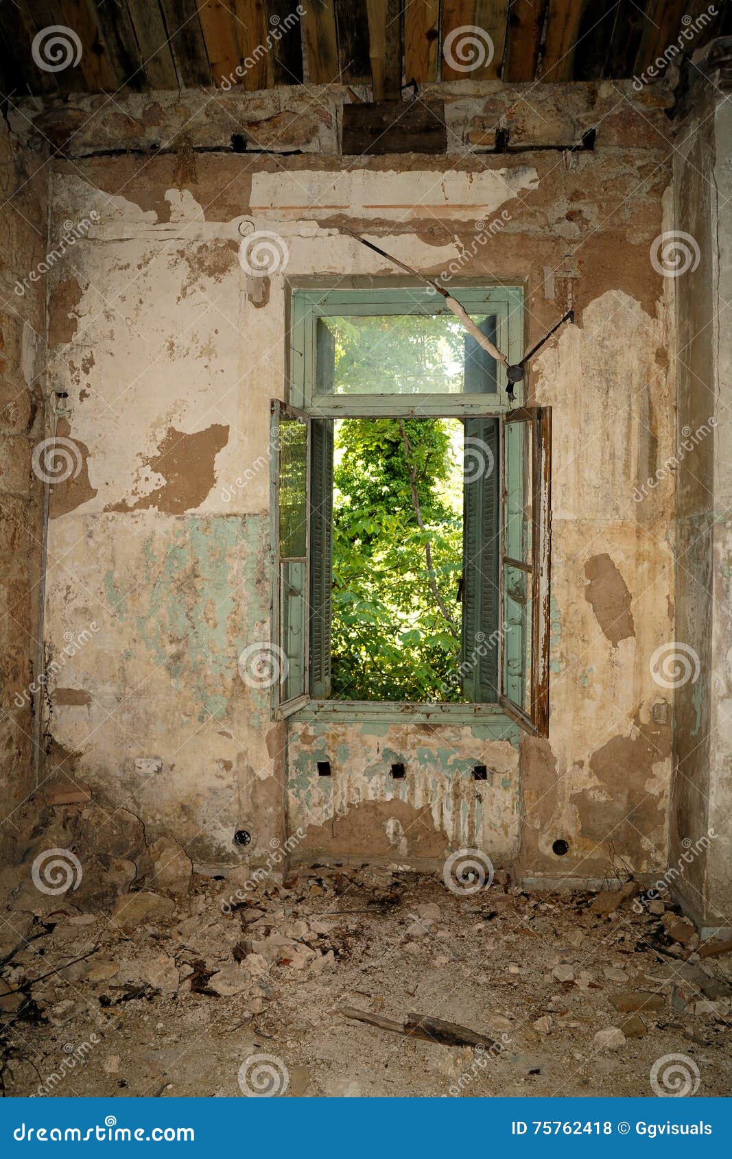 Ruined Room stock photo. Image of dirty, space, unexplained - 75762418