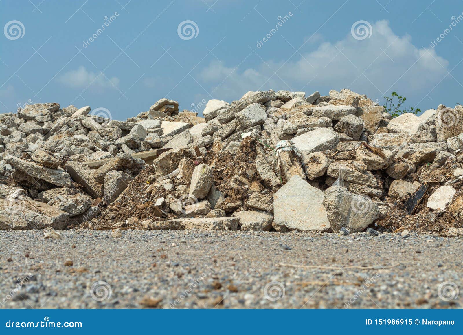 Ruined Rubble in Outdoor Nature Stock Image - Image of demolish, city ...