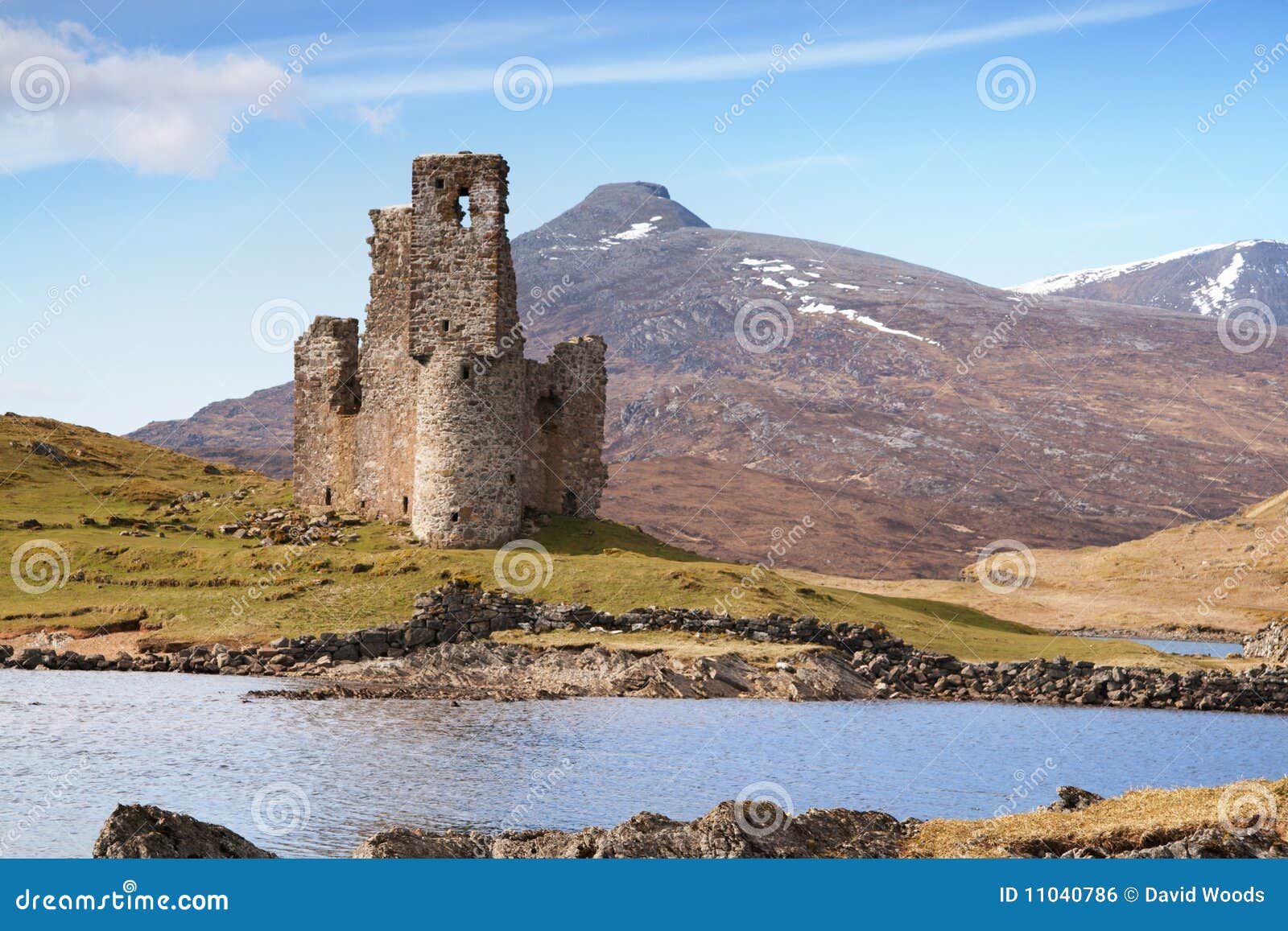 Ruined scottish castle stock photo. Image of strong, hard - 11040786