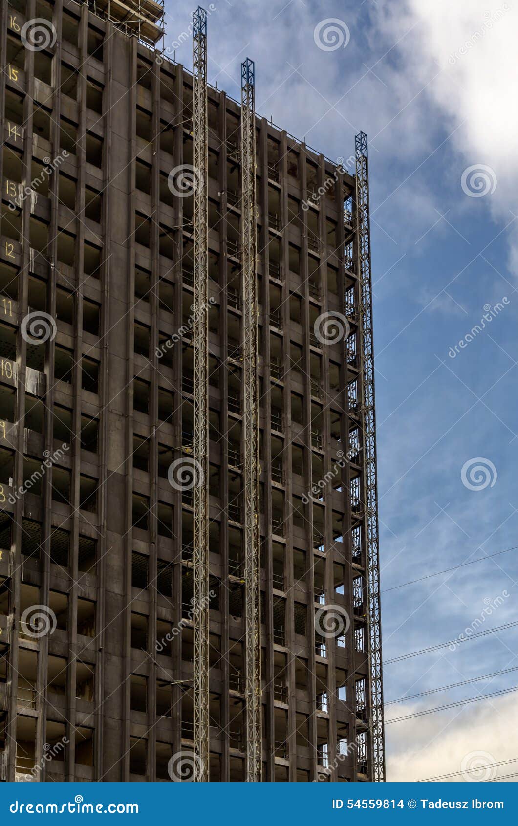 Ruined skyscraper stock photo. Image of devastation, disaster - 54559814