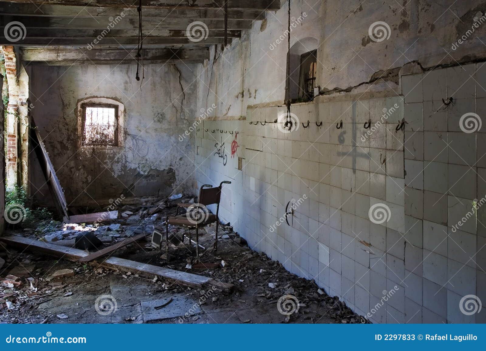 Ruined slaughterhouse stock image. Image of decadence - 2297833