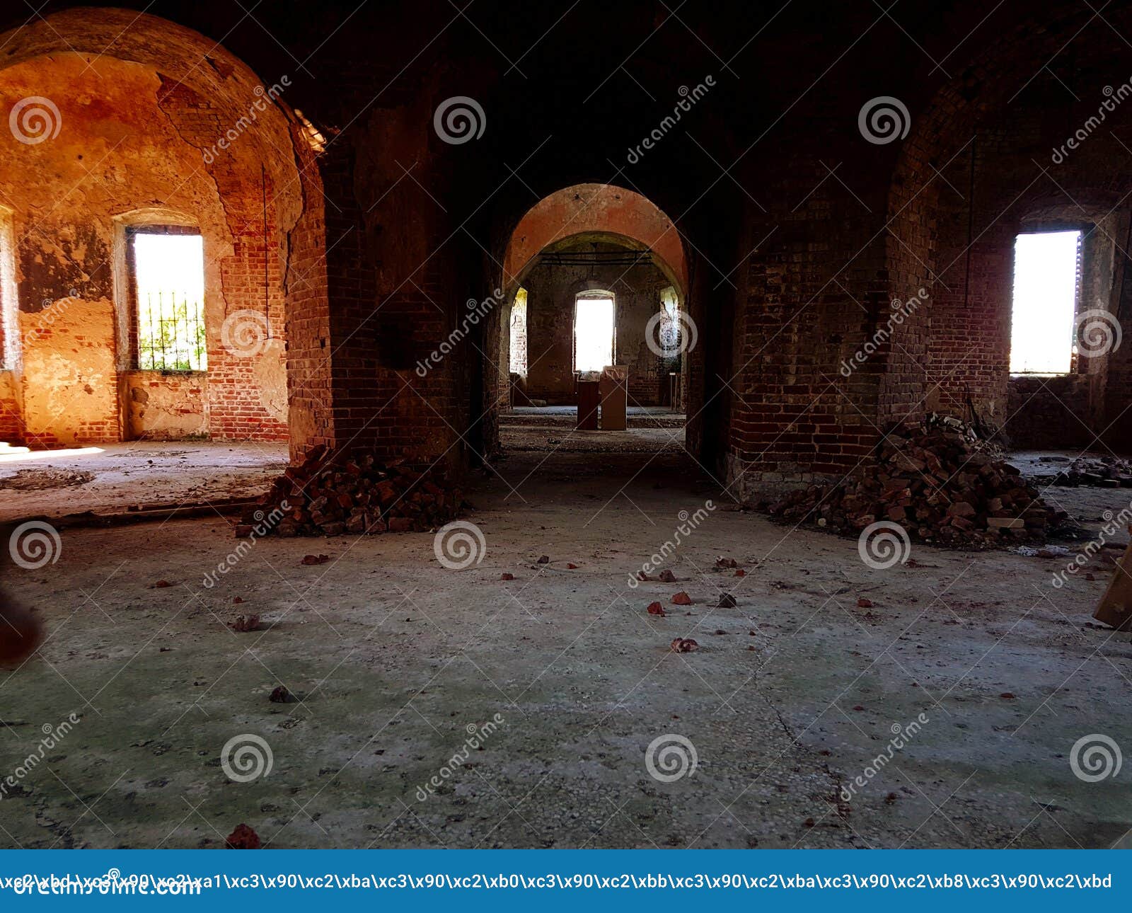 Ruined temple stock image. Image of halls, chapel, destroyed - 97884513