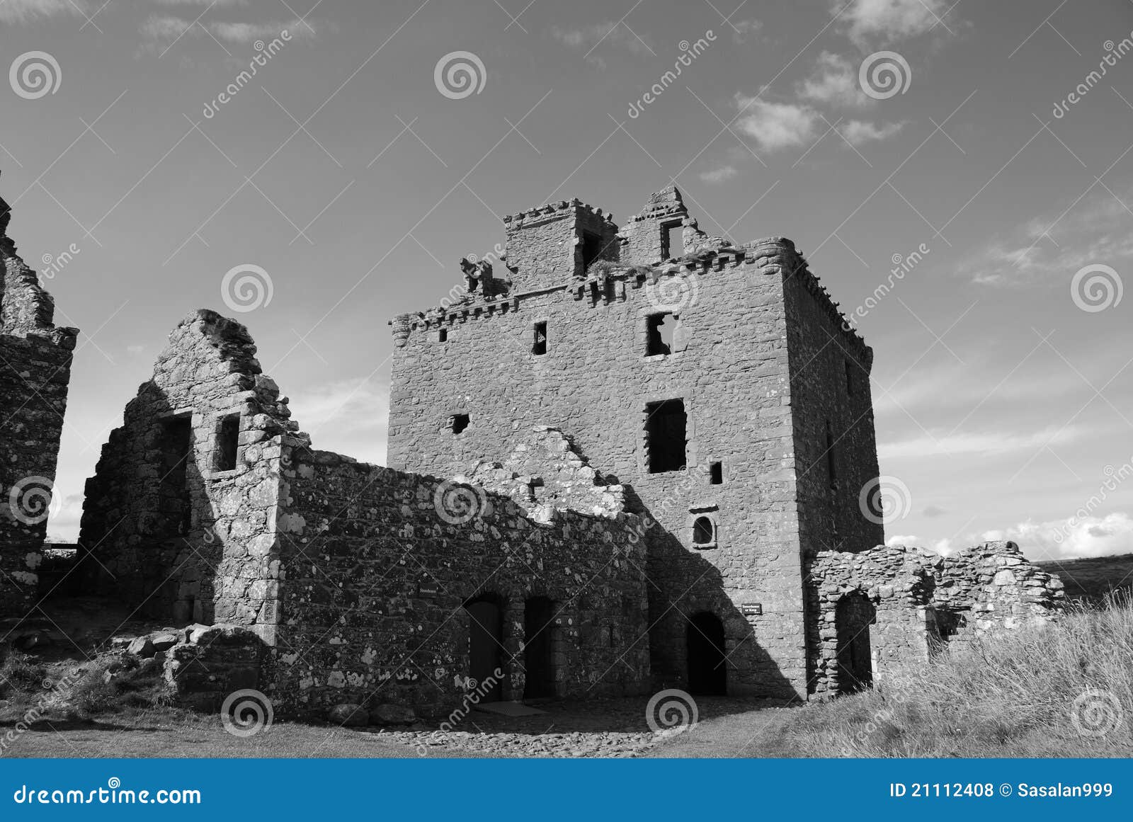 Ruined Tower In Dunnottar Castle Royalty-Free Stock Image ...