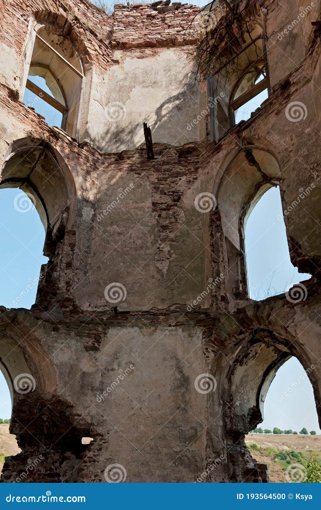 Ruined Tower In Dunnottar Castle Royalty-Free Stock Image ...