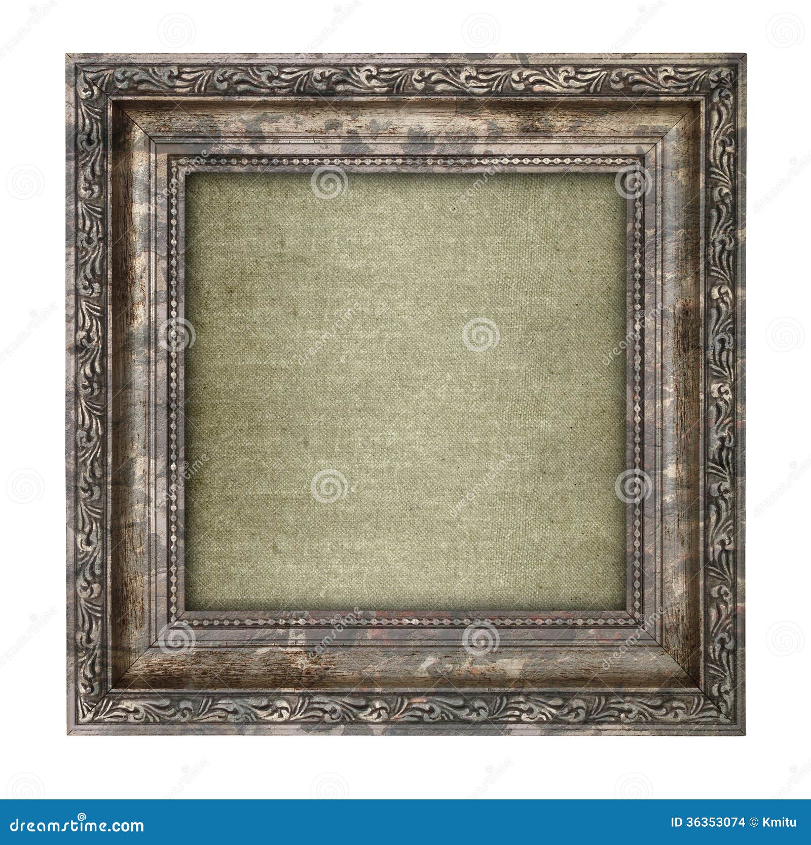 Ruined Wooden Frame with Canvas Interior Stock Photo - Image of ...