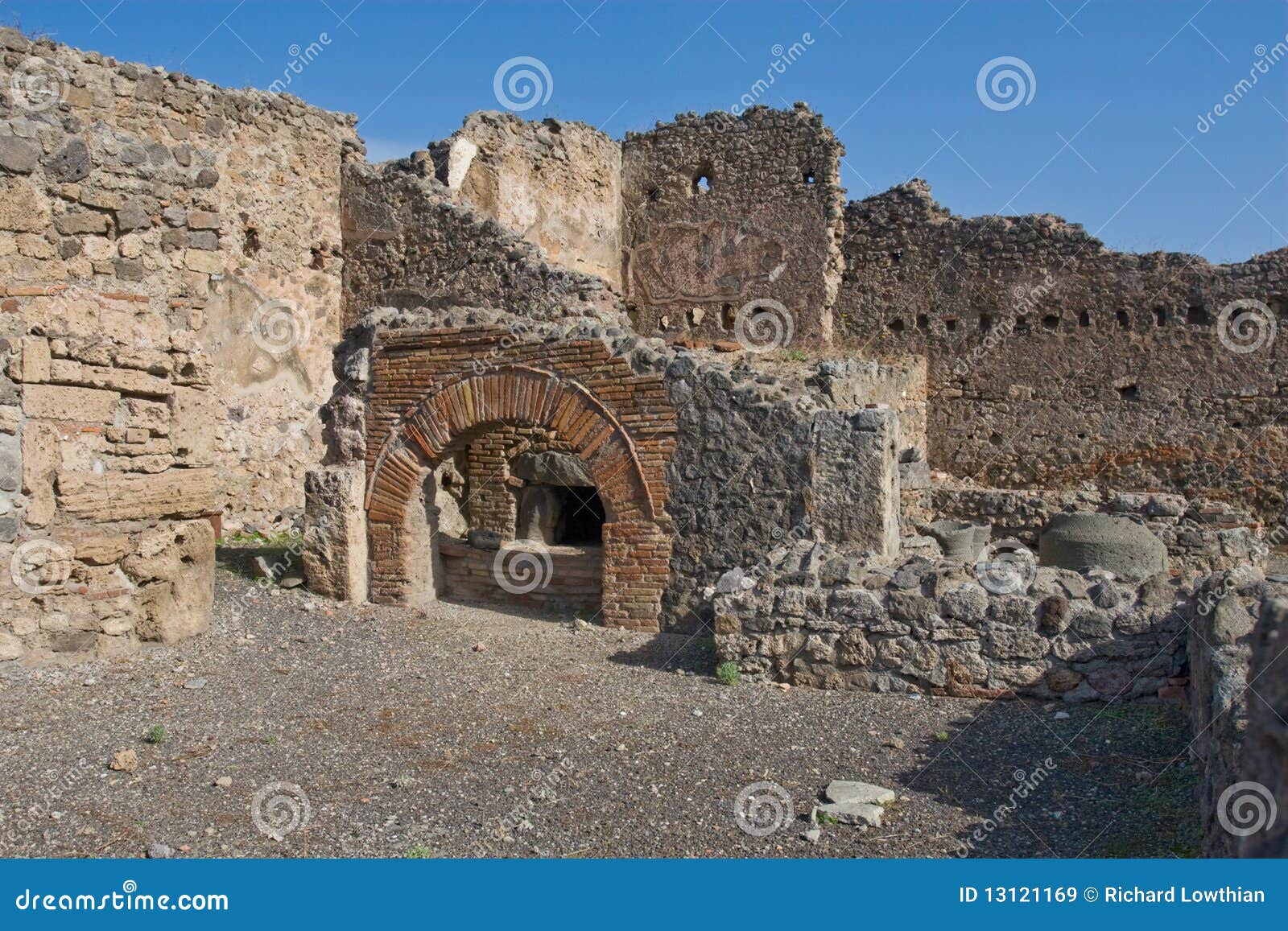 Ruinen in Pompeji, Italien stockbild. Bild von narragansett - 13121169