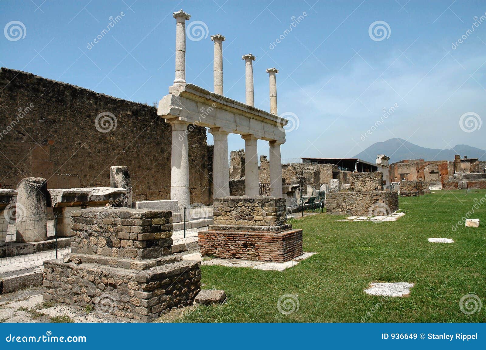 Ruinen in Pompeji, Italien stockbild. Bild von reise, ruinen - 936649