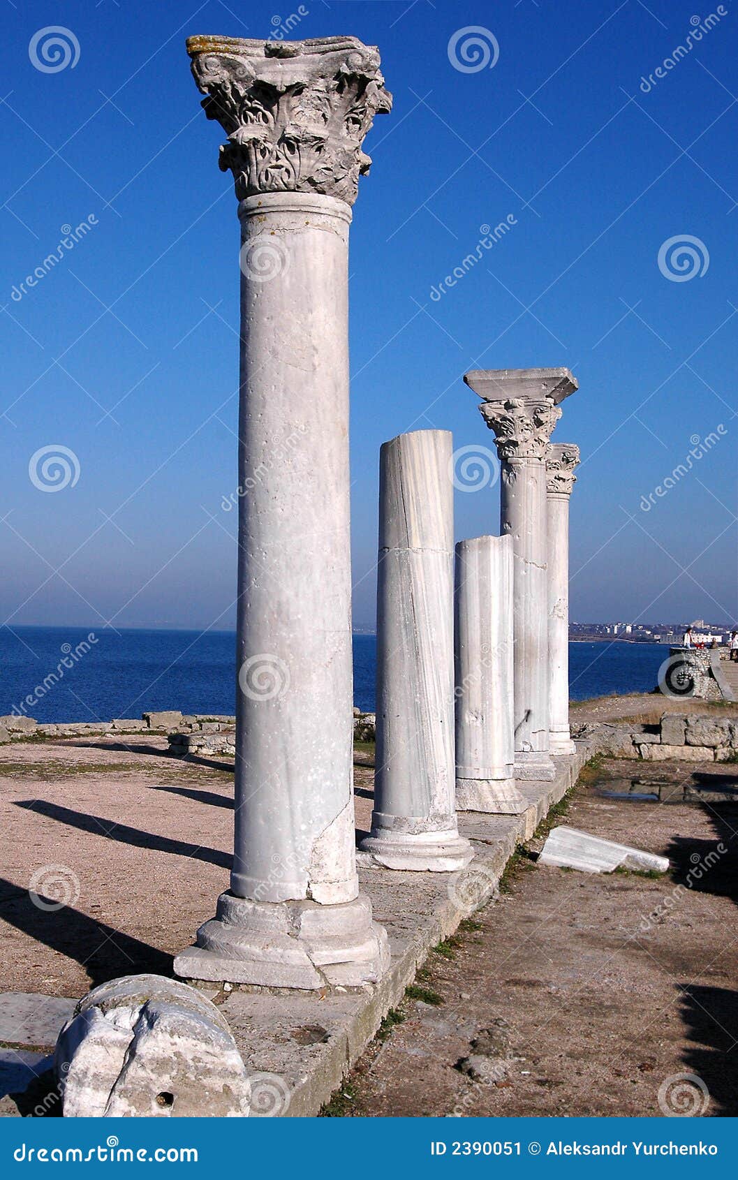 Ruines De Temple Du Grec Ancien Image stock - Image du restauration ...