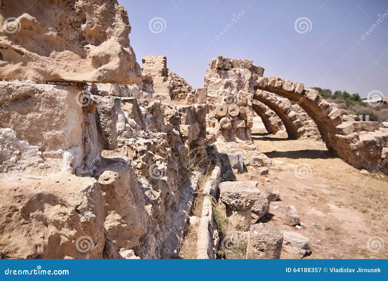 Ruines Des Salamis, Chypre Du Nord Image stock - Image du salamis, jour ...