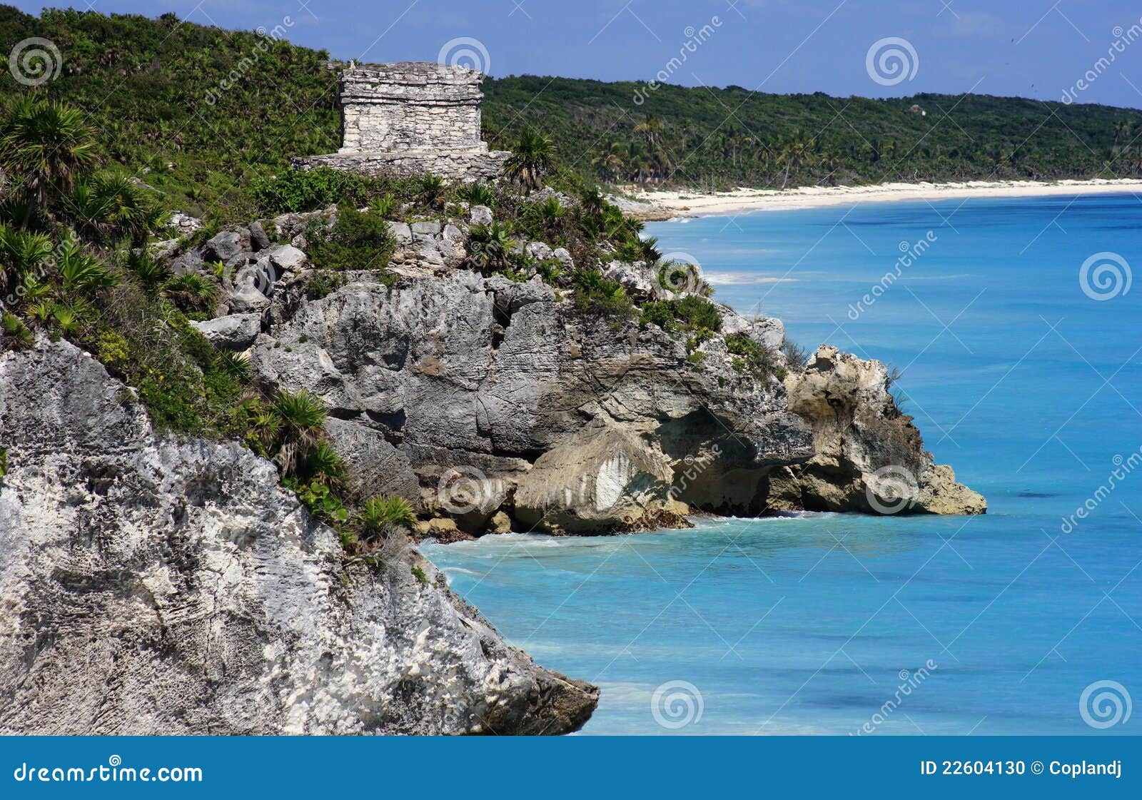 Ruines Maya Du Mexique Quintana Roo Tulum Photo stock - Image du empire ...