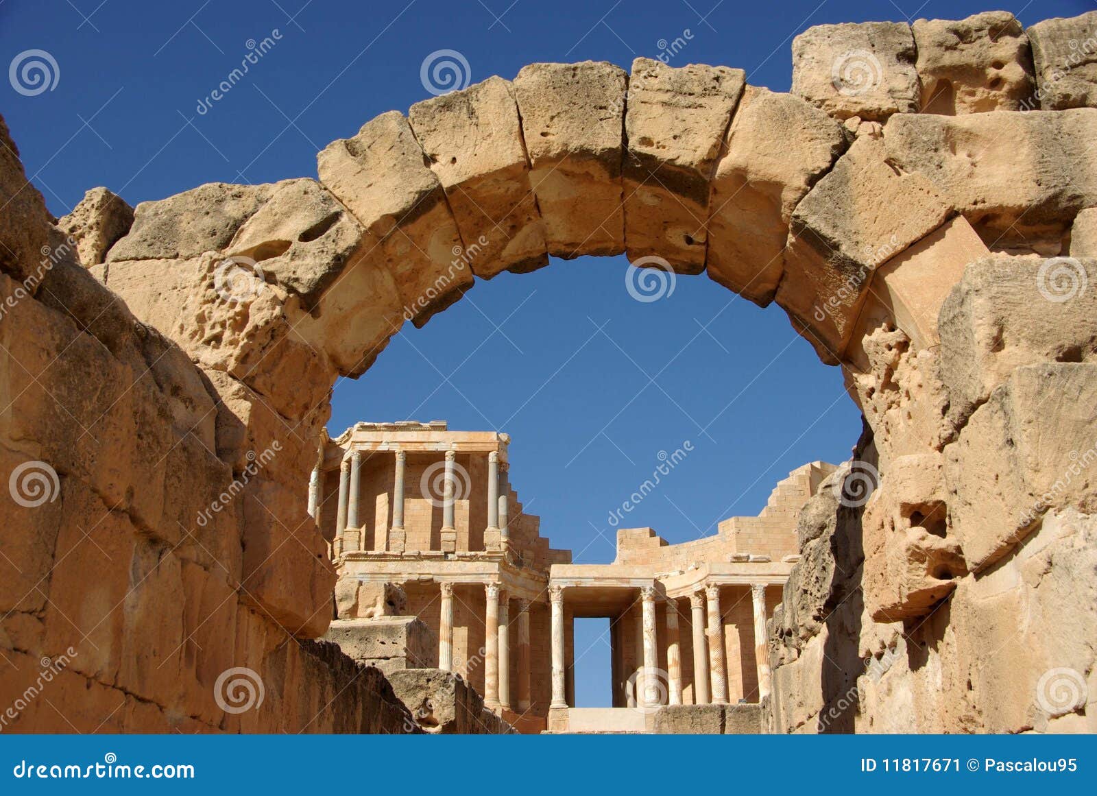 Ruines Romaines De Sabratha, Libye Image stock - Image du histoire ...