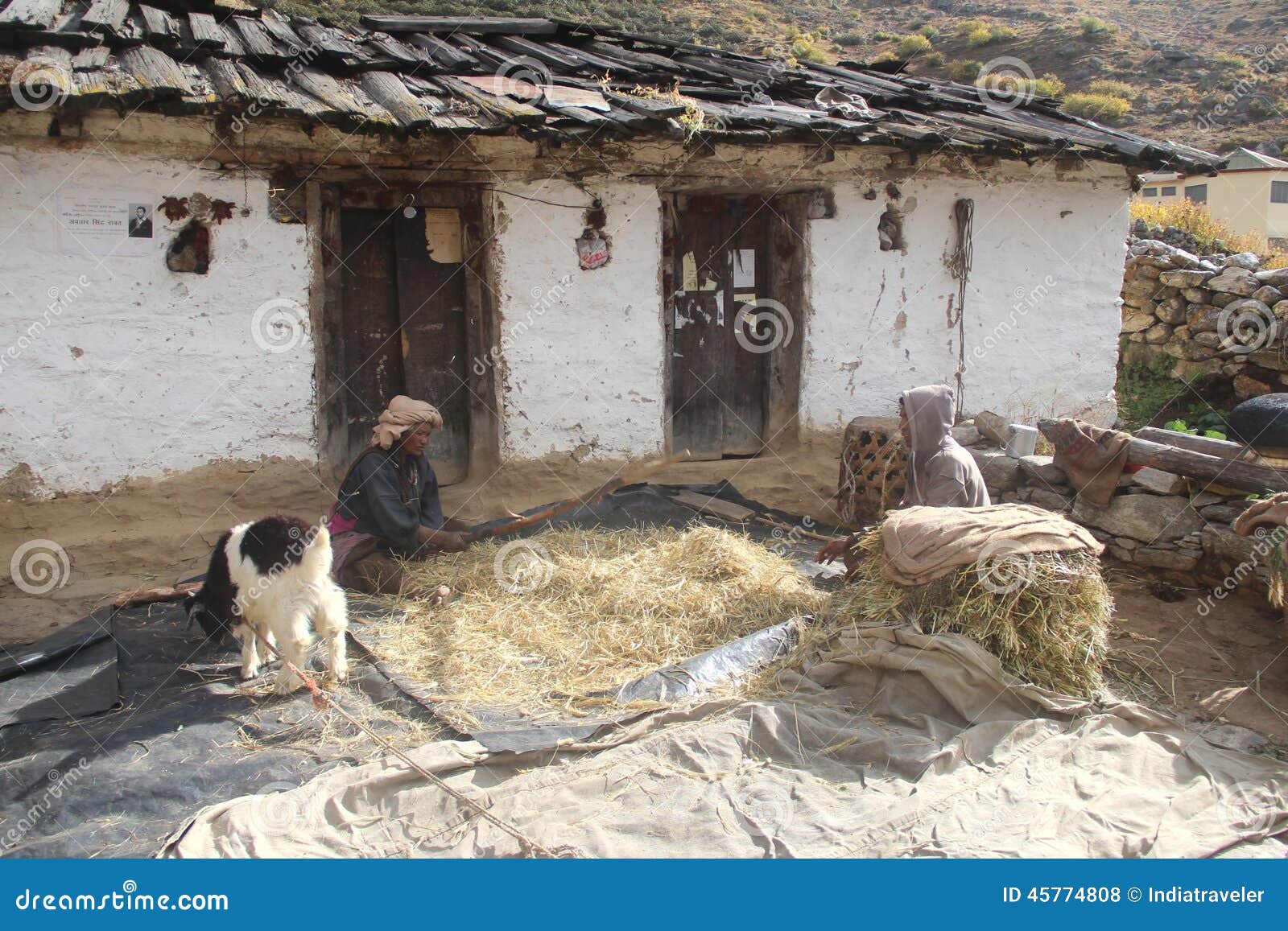 Ruing village. editorial stock photo. Image of asia, himalayan - 45774808
