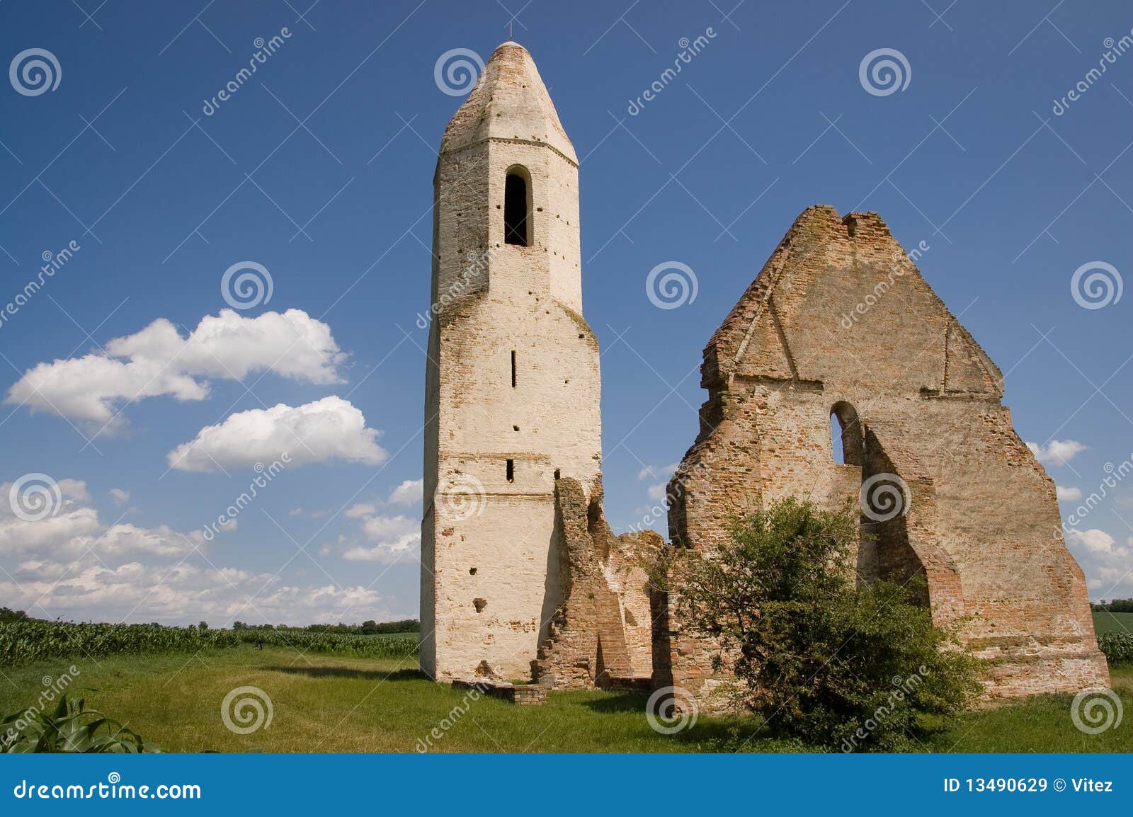 Ruins stock image. Image of field, historic, monument - 13490629