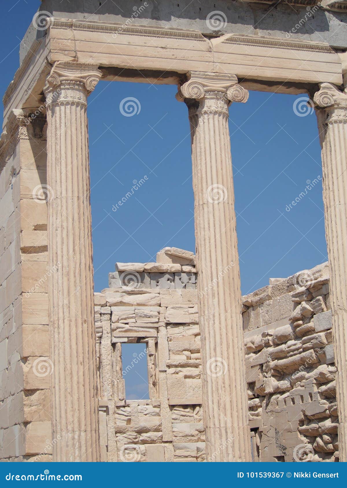 Ruins at Acropolis in Greece Stock Image - Image of landmark, history ...